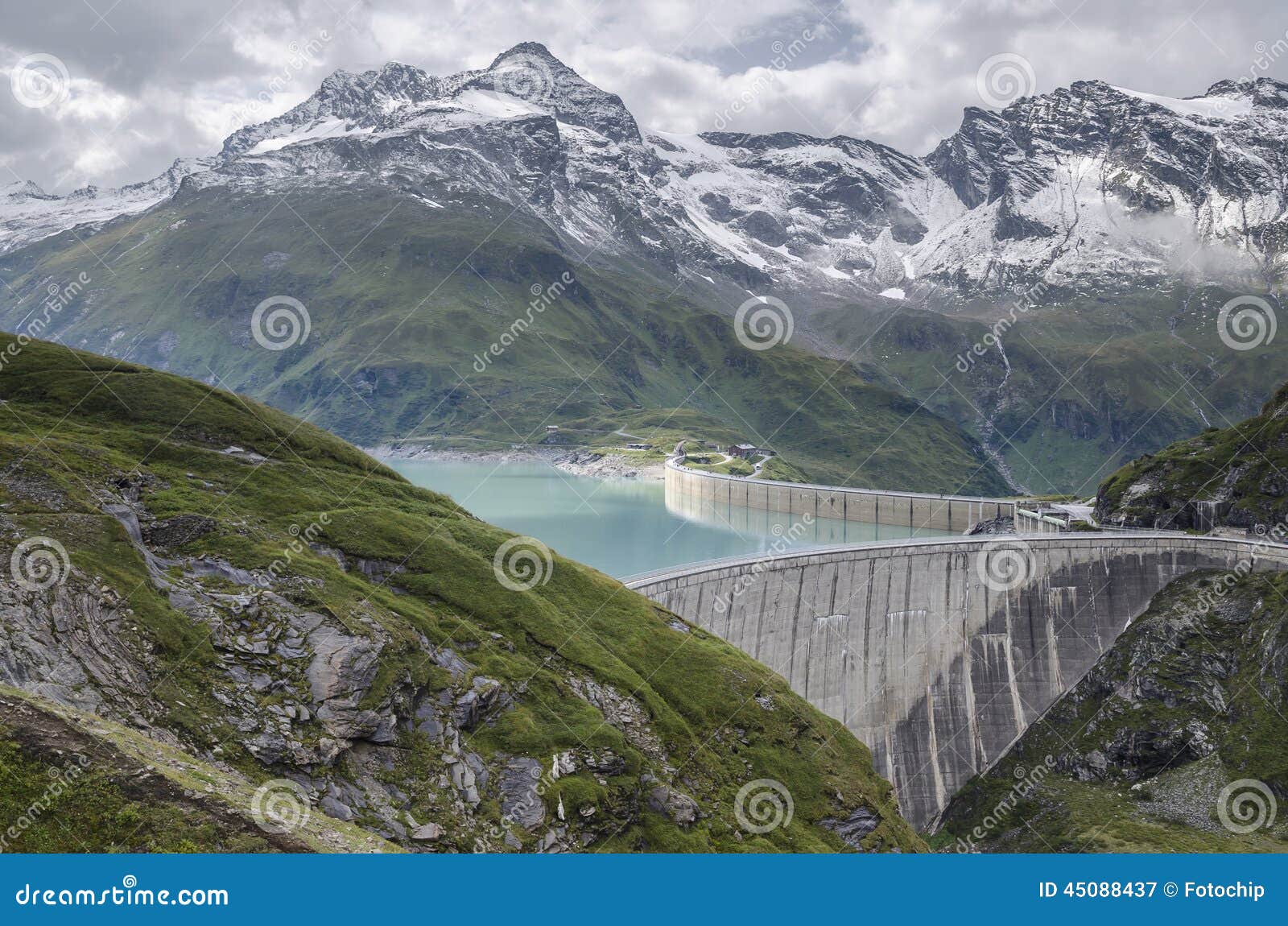 Upper Kaprun Dam 1, Austria Stock Image - Image of colorful, panoramic ...