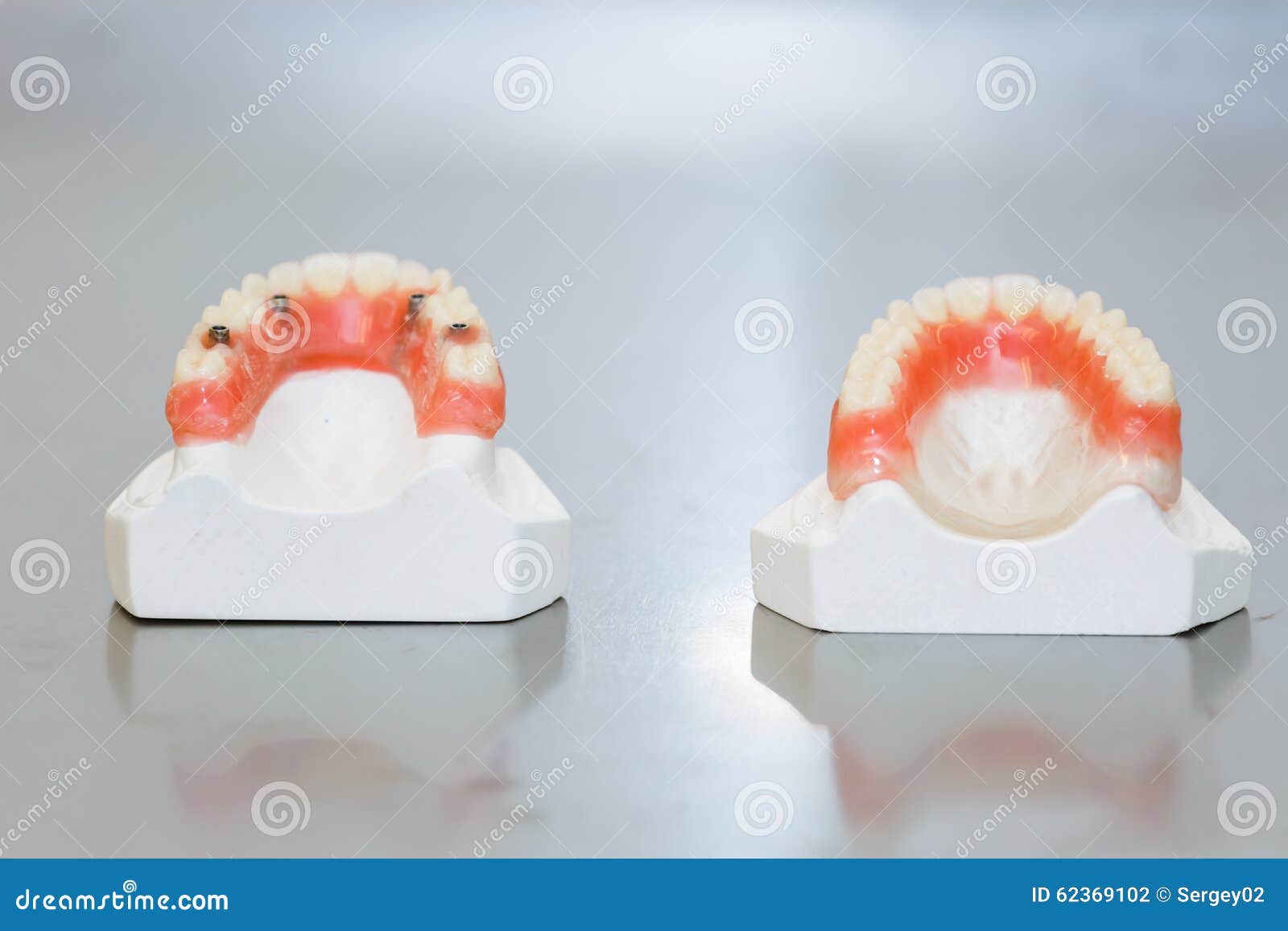 Upper and Lower False Teeth Stock Photo - Image of orthodontist ...