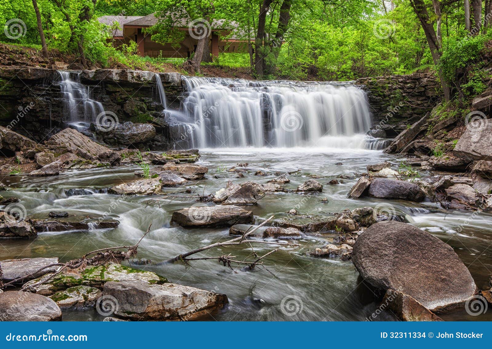 Upper Minneopa Falls stock photo. Image of state, tributary - 32311334