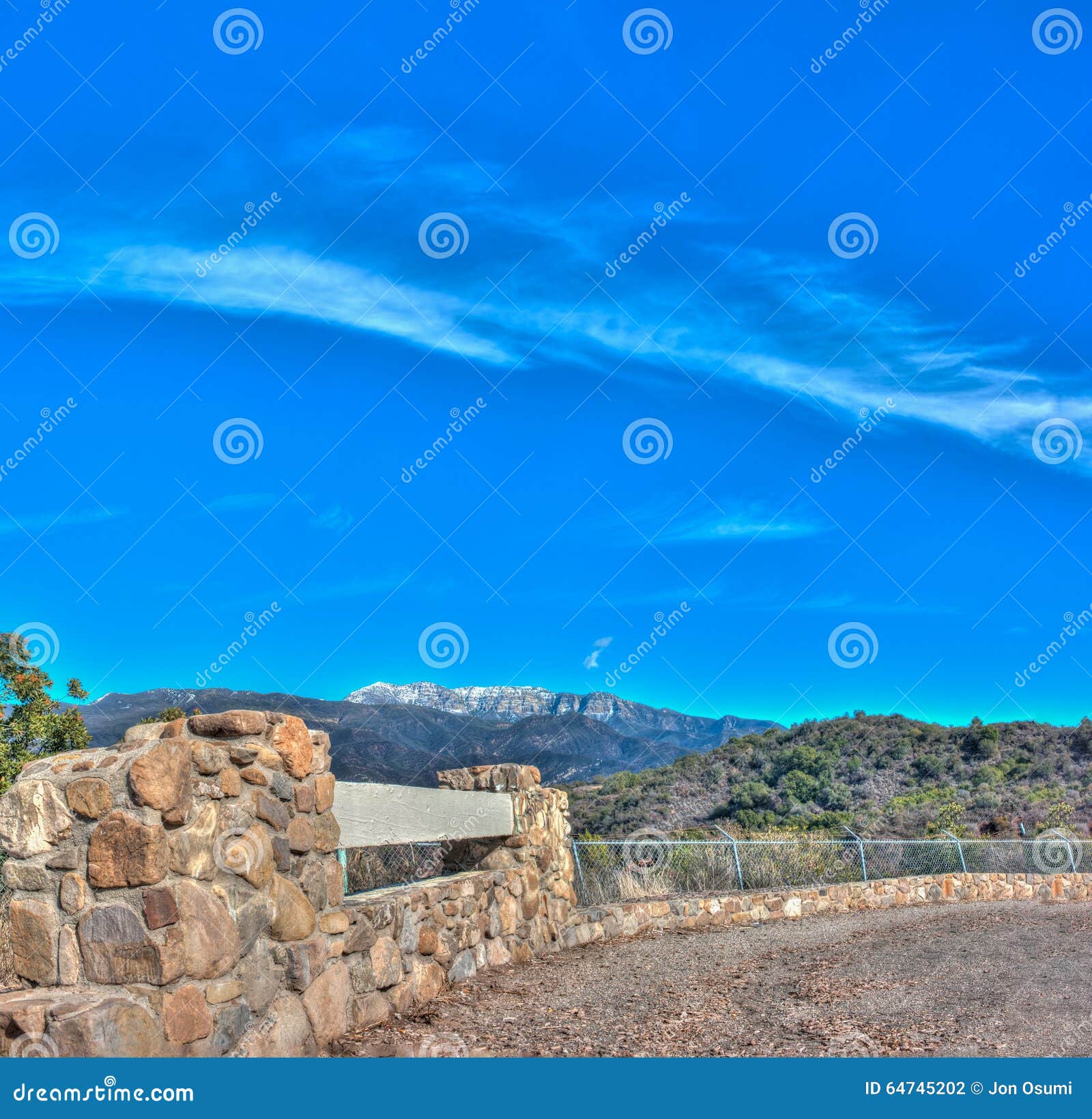 Upper Ojai Looking Toward Topa Topa. Stock Photo - Image of horizon ...