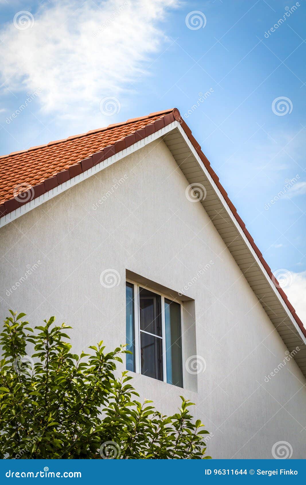 The Upper Part of the House Stock Photo - Image of architecture, design ...