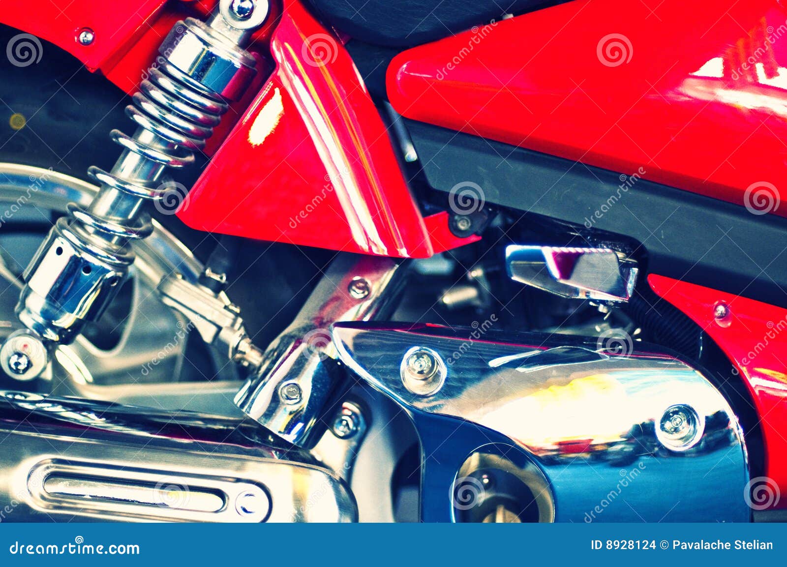Upper Part of a Motorcycle Engine Stock Photo - Image of industrial ...