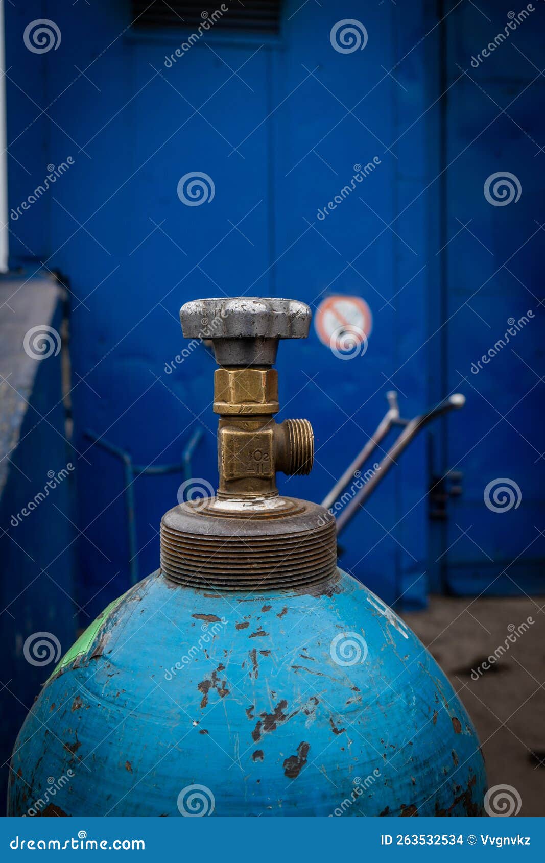 The Upper Part of the Oxygen Tank Stock Photo - Image of oxygen, work ...