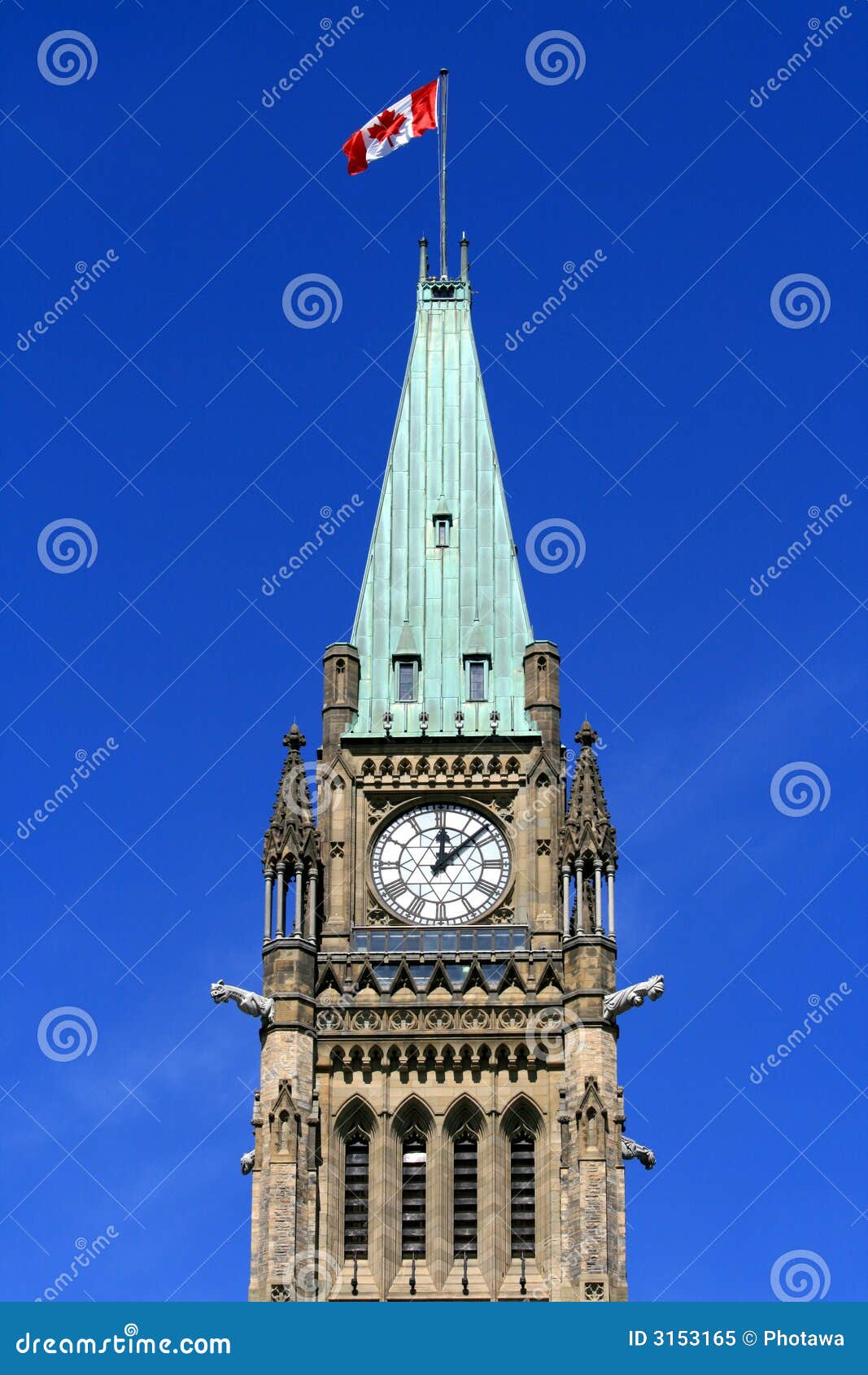 Upper Peace Tower stock image. Image of summer, capital - 3153165