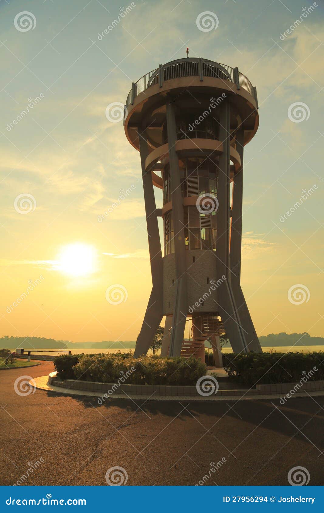 Upper Seletar Reservoir Tower Stock Photo - Image of pond, holidays ...