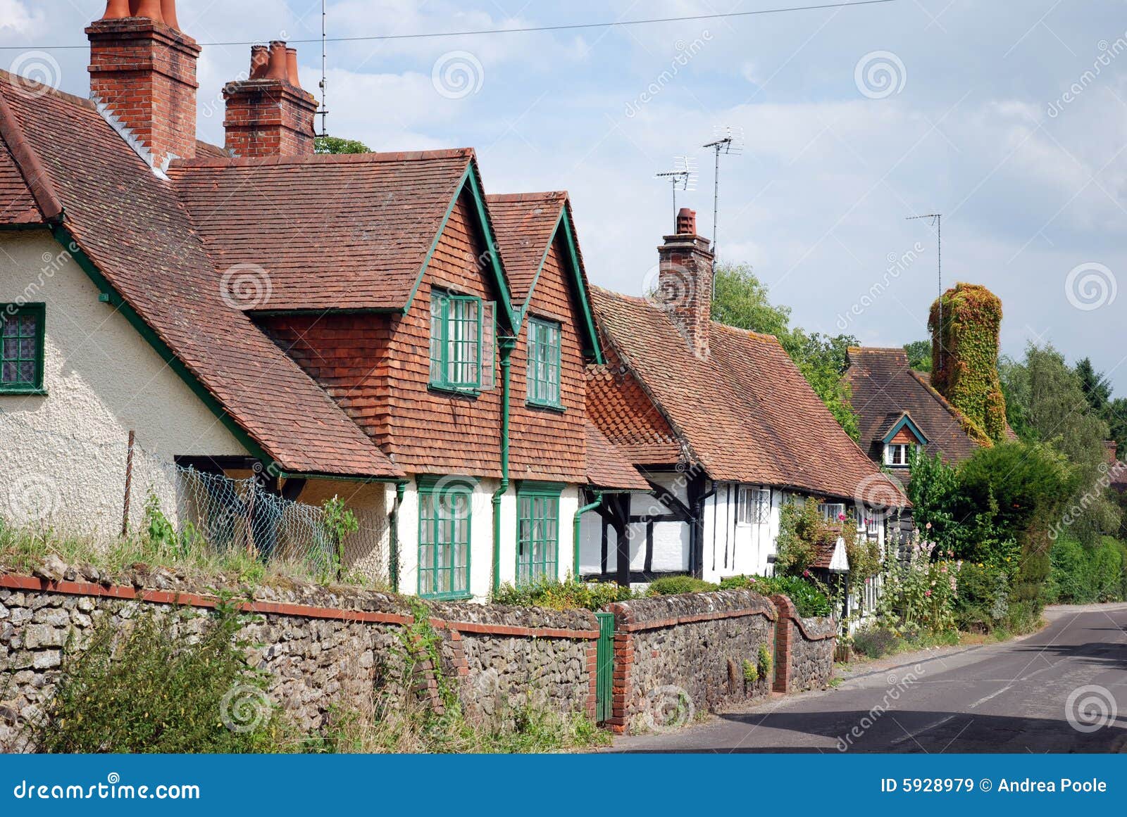 Upper Street, Shere stock image. Image of english, shere - 5928979