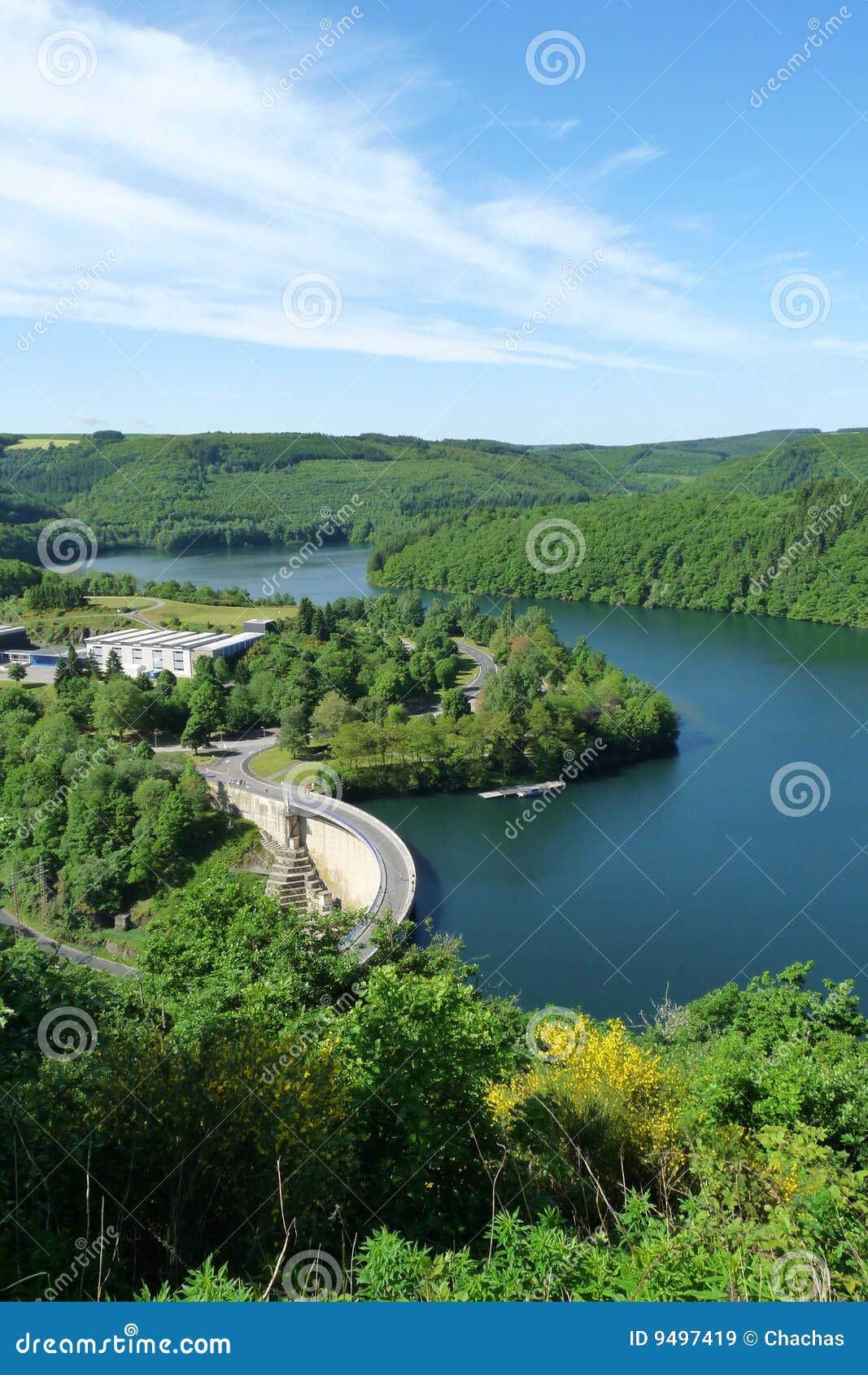 Upper Sure reservoir stock image. Image of conservation - 9497419