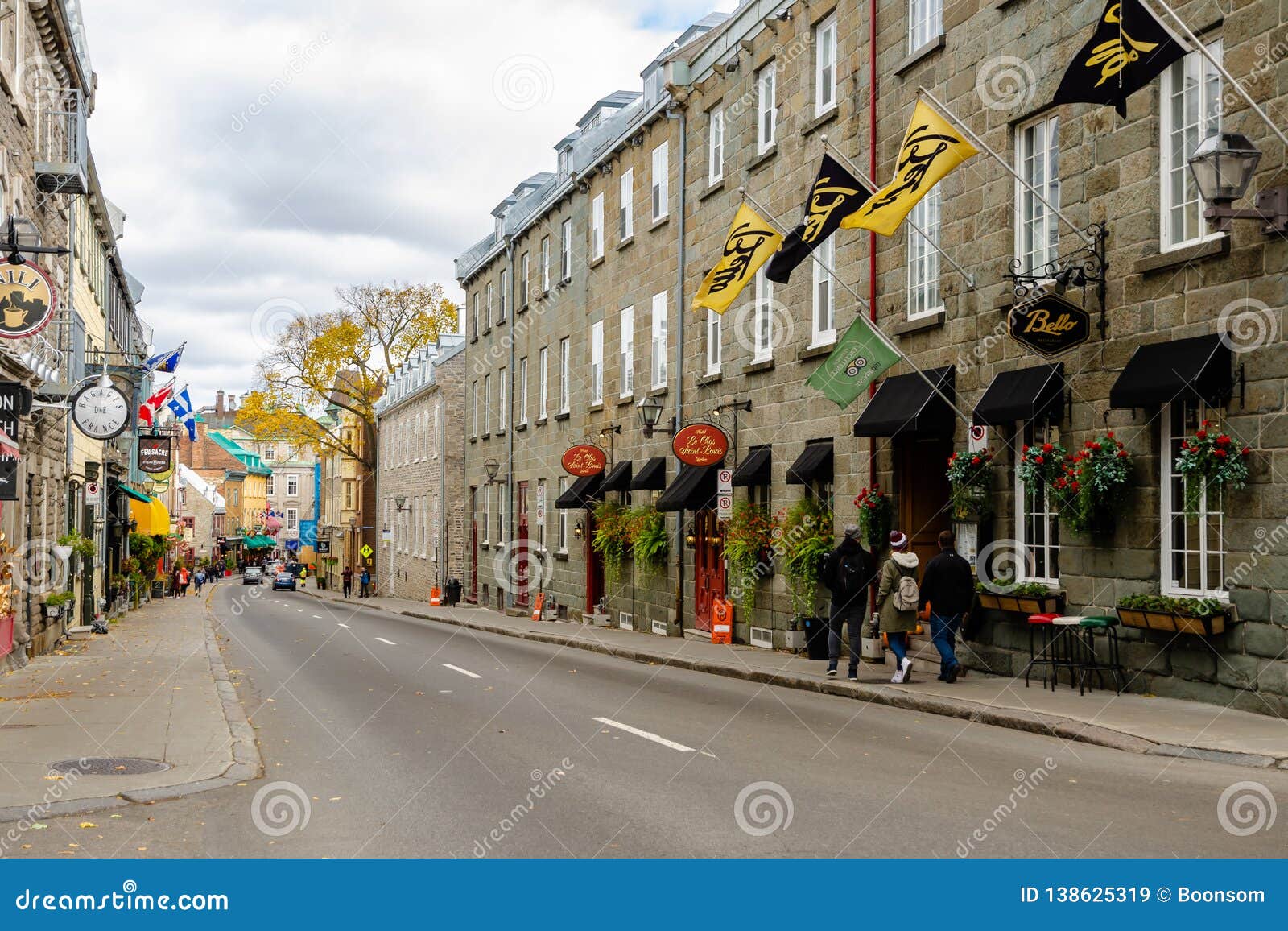 Upper Town of Old Quebec City in Quebec, Canada Editorial Stock Image ...