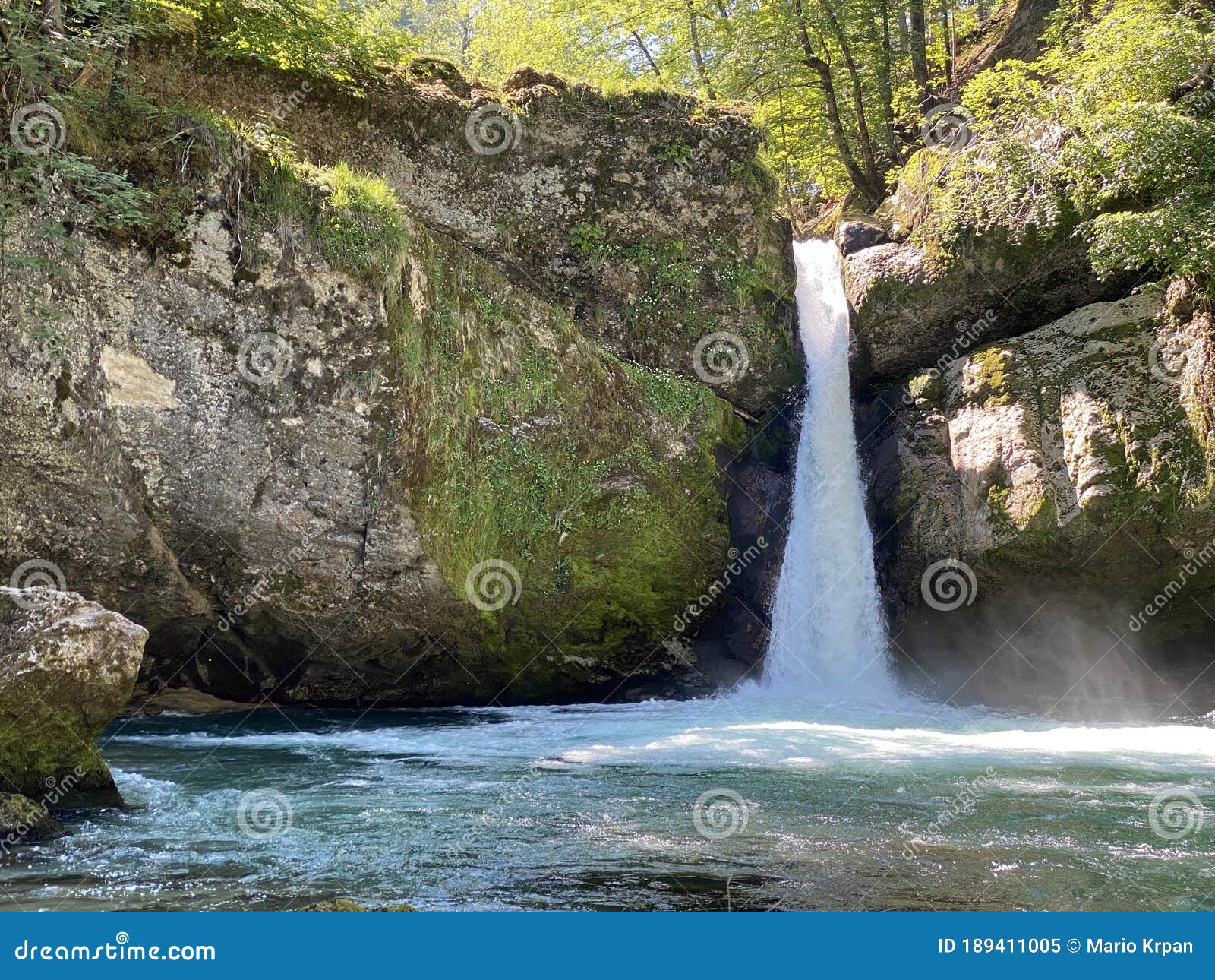 The Upper Waterfall Giessenfall Der Obere Giessenfall Oder Ober ...