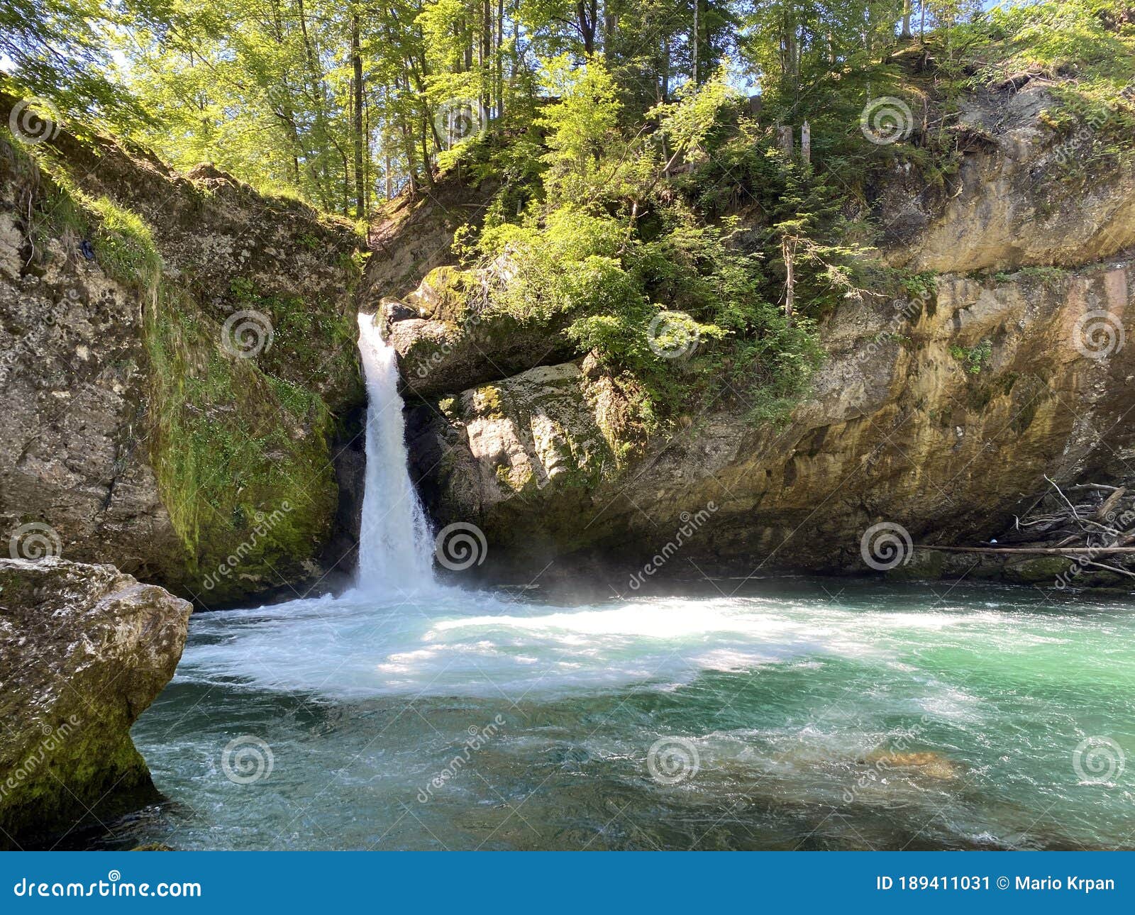 The Upper Waterfall Giessenfall Der Obere Giessenfall Oder Ober ...