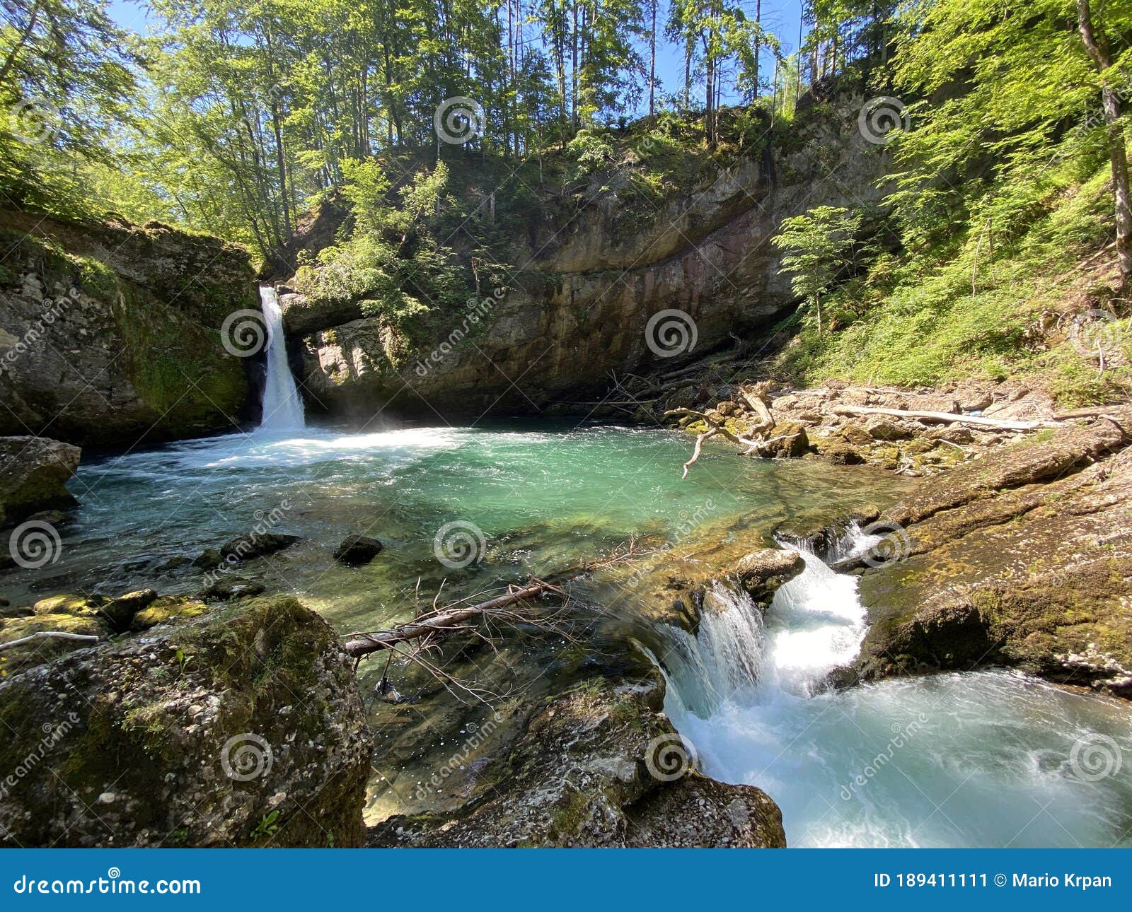 The Upper Waterfall Giessenfall Der Obere Giessenfall Oder Ober ...