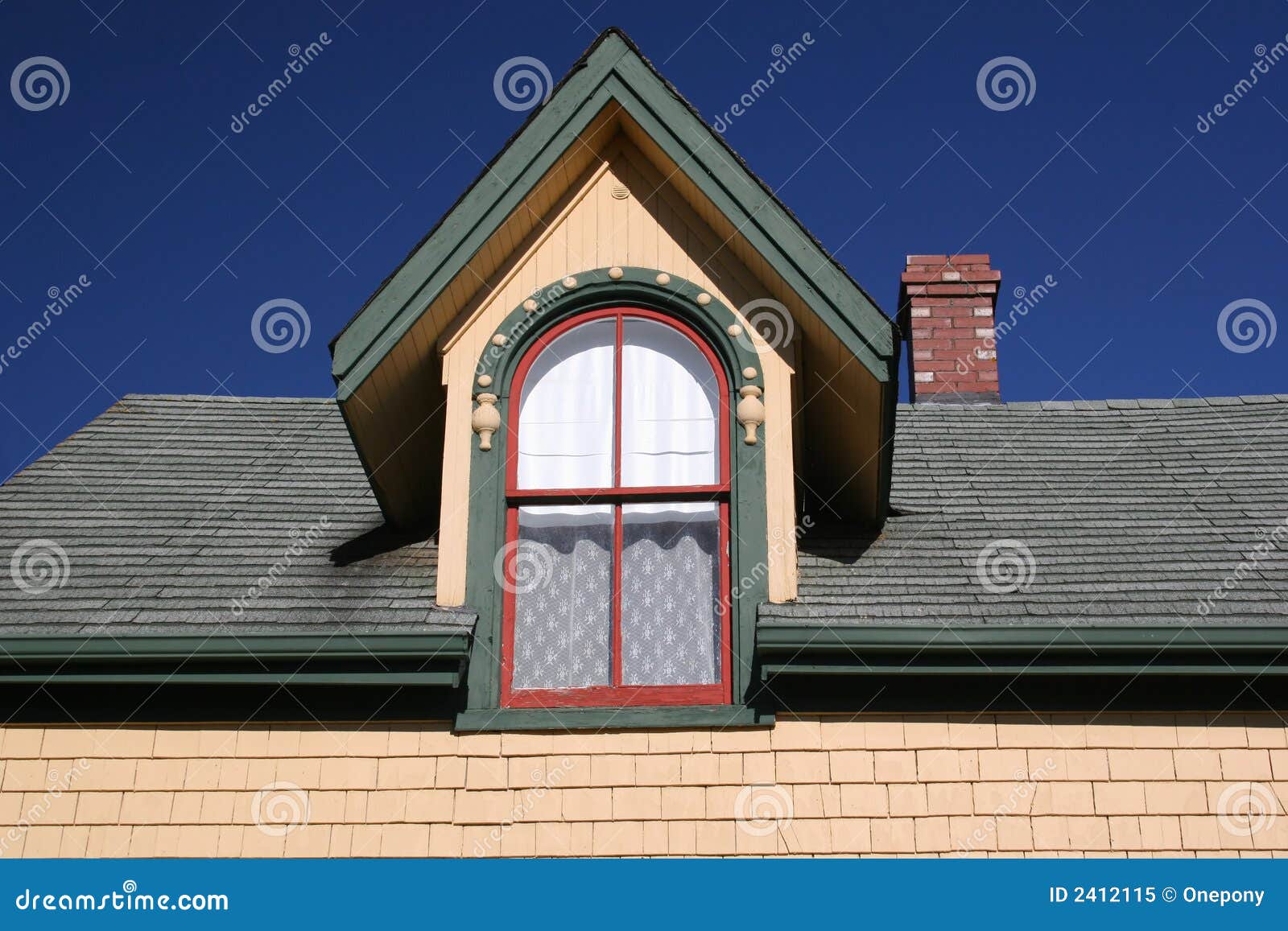 Upper Window stock image. Image of pane, home, wooden - 2412115