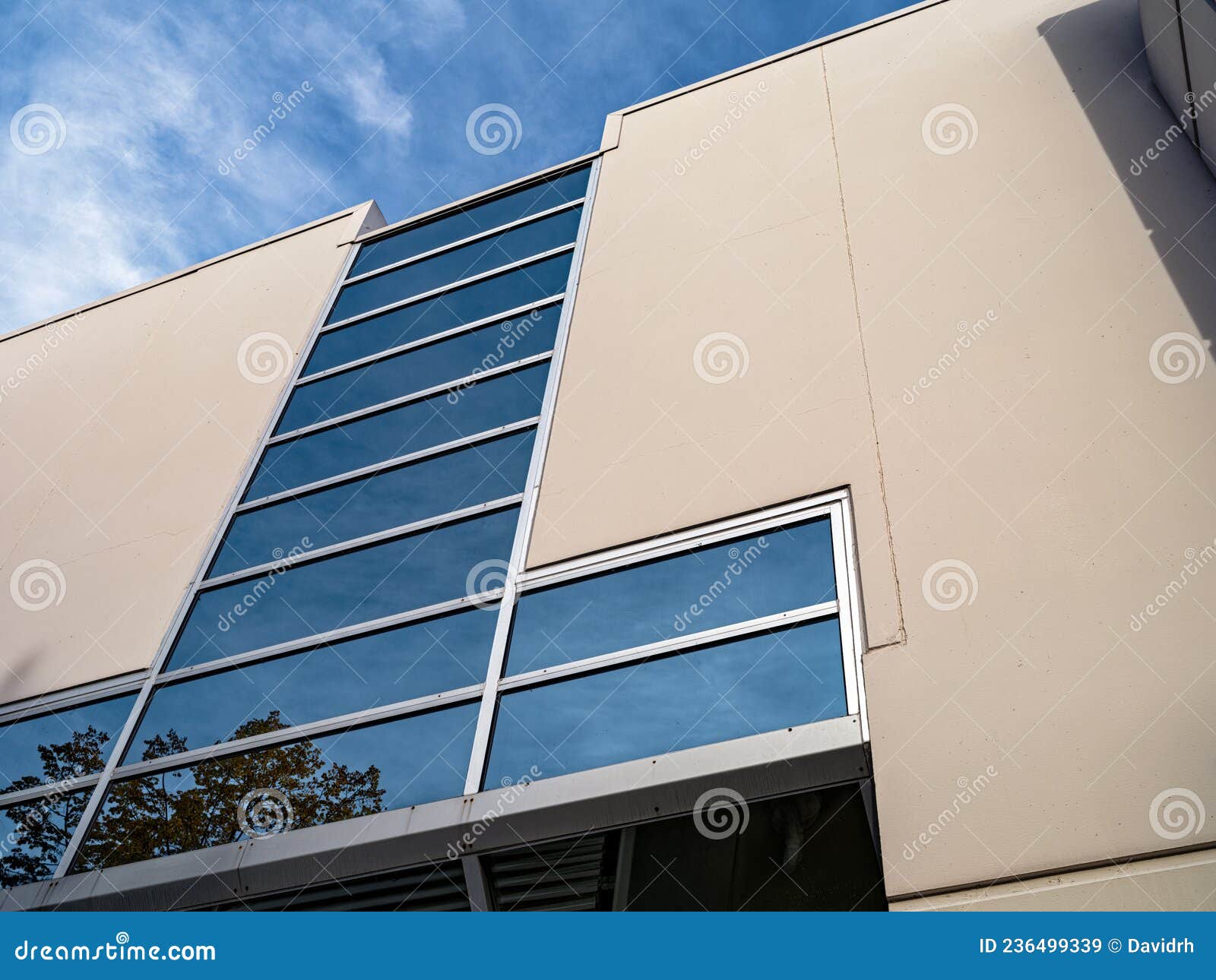 Upper Windows of a Modern Office Building Stock Image - Image of ...