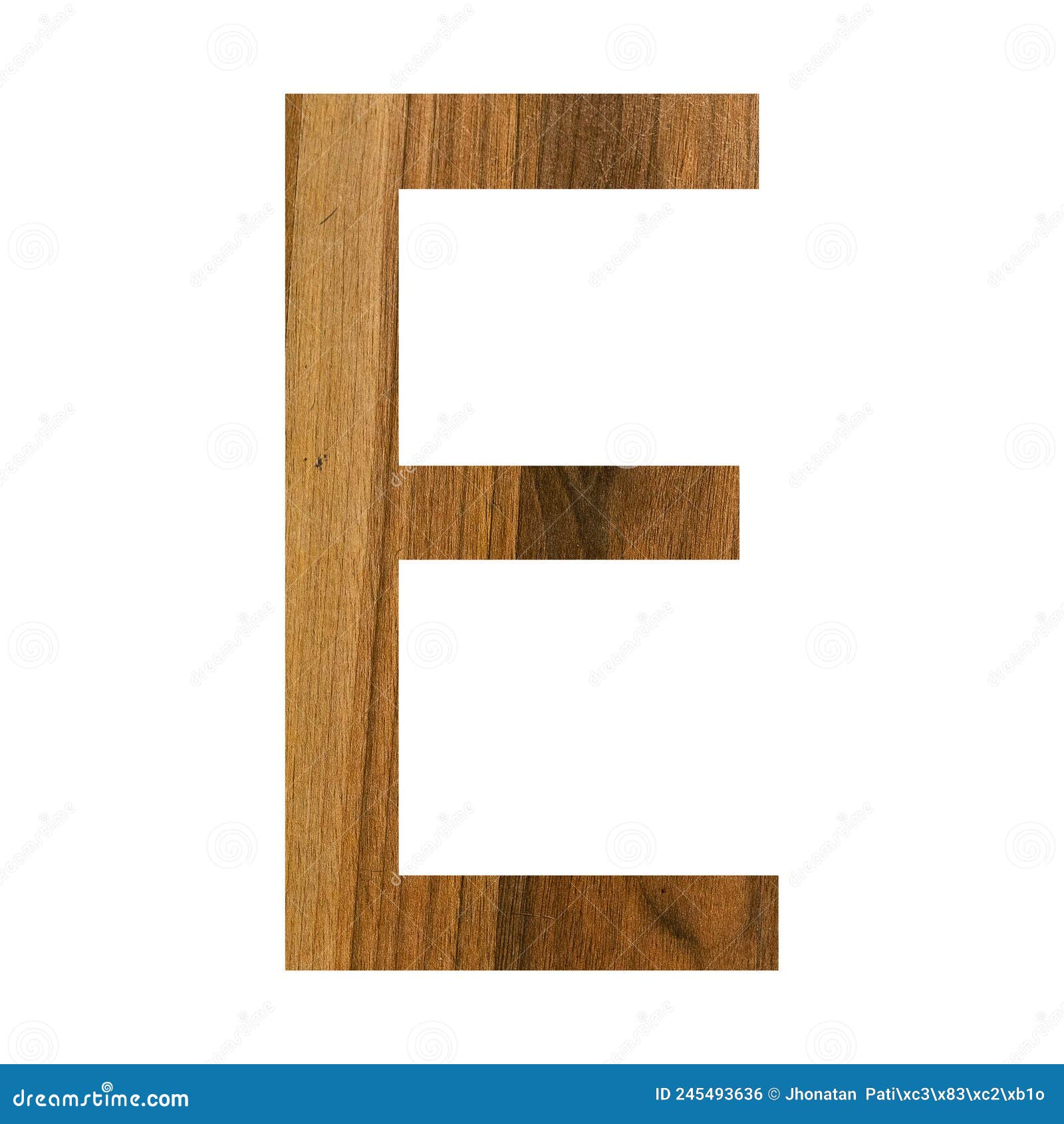 Uppercase Letter E - Wood Texture - White Background Stock Photo ...