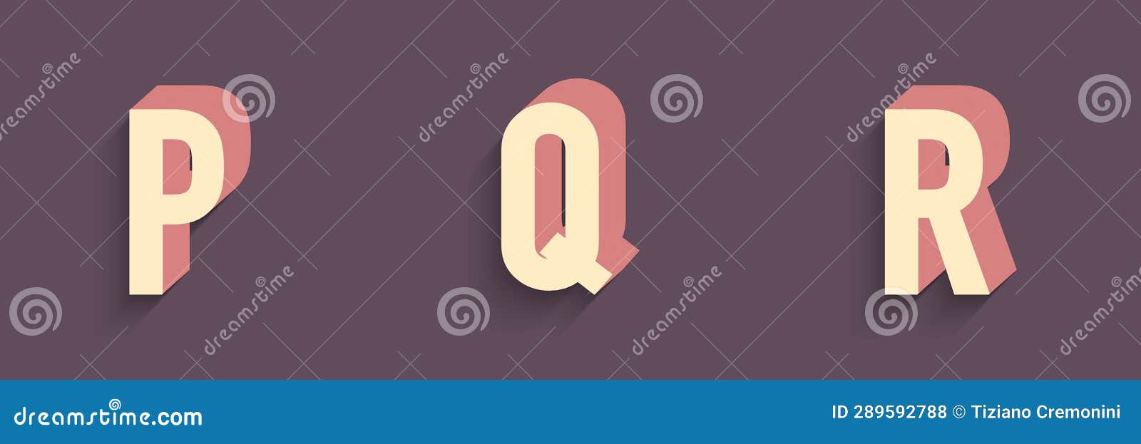 Uppercase Letters PQR, 3d Alphabet, Graphic Design Elements, 3d ...