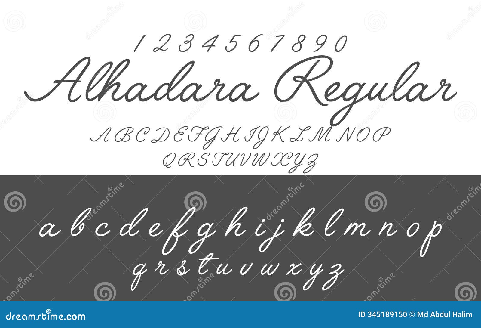 Uppercase Lowercase and Number Vector Fonts Letters, Alphabet, Typeface ...