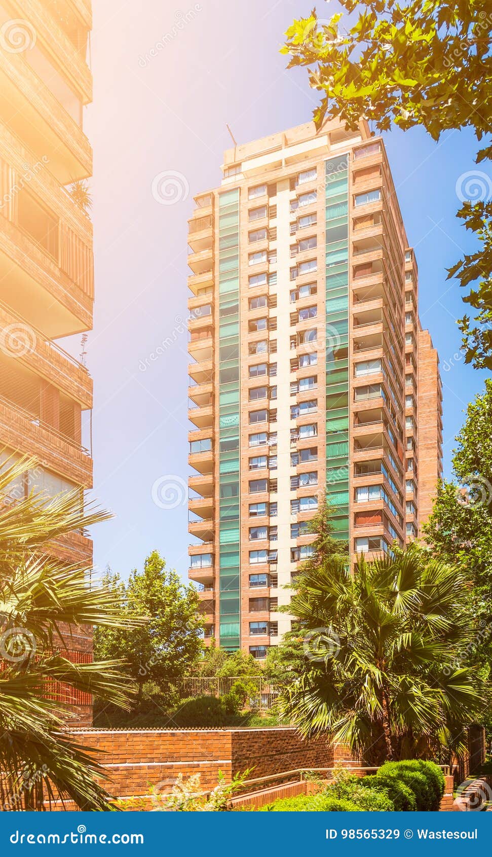 Upperclass High-rise Apartment Building Stock Image - Image of ...