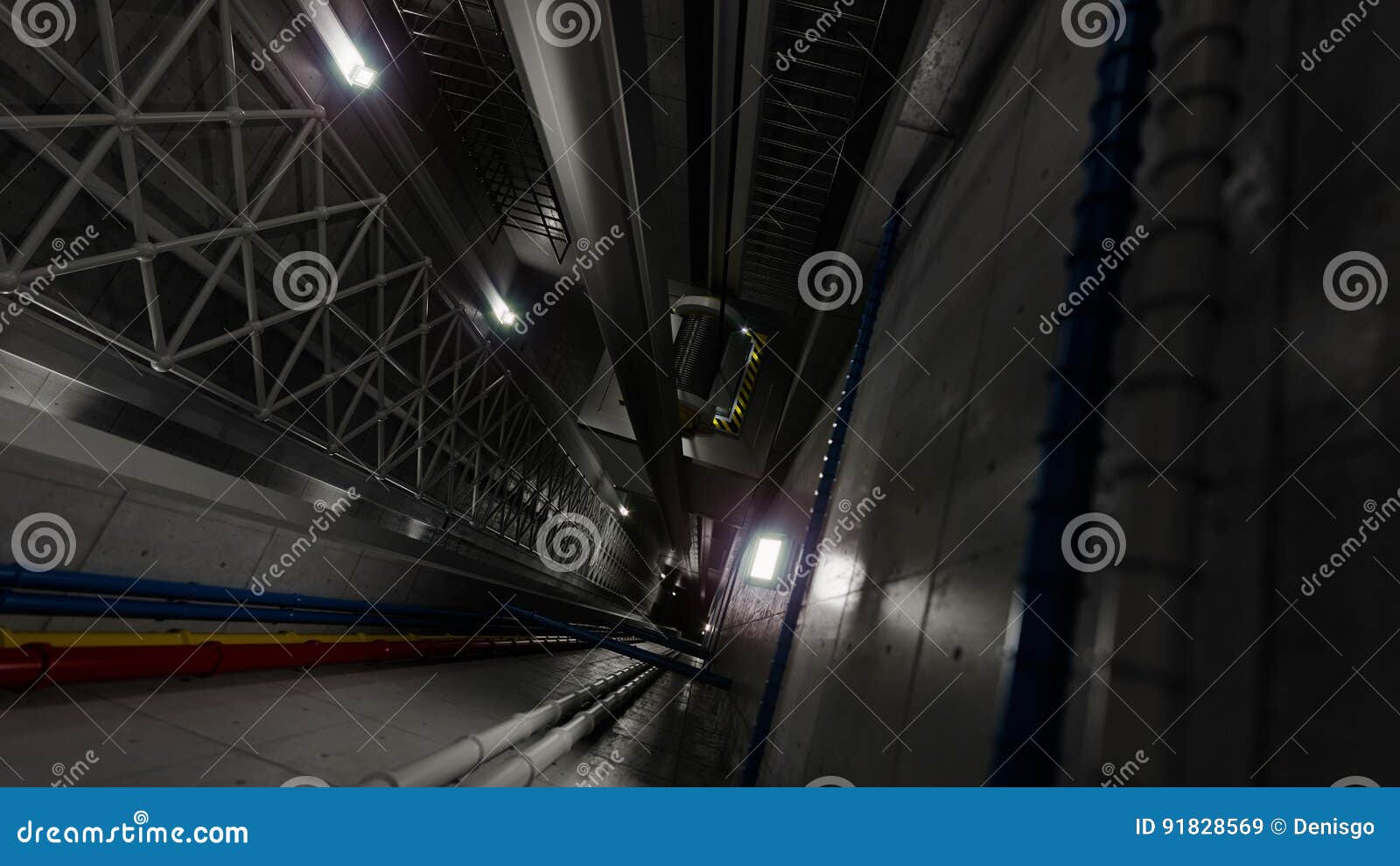 Upping Elevator Lift View Inside Elevator Shaft Technology and ...