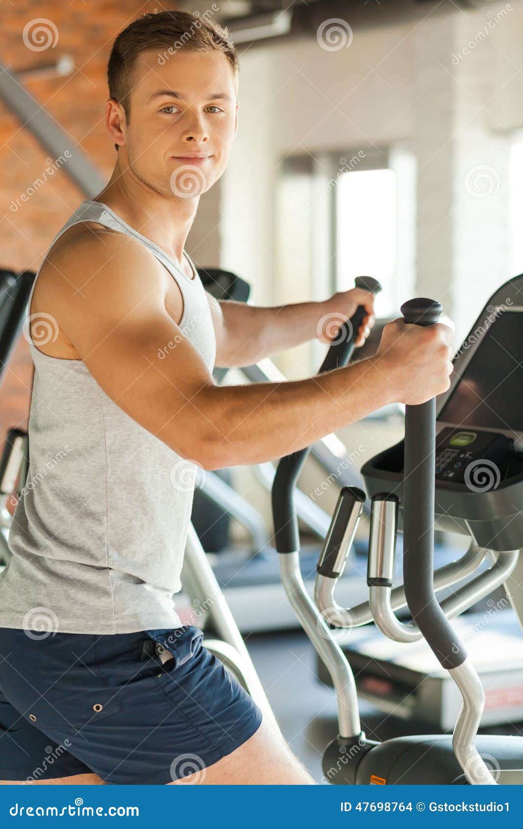 Upping my cardio. stock photo. Image of human, health - 47698764