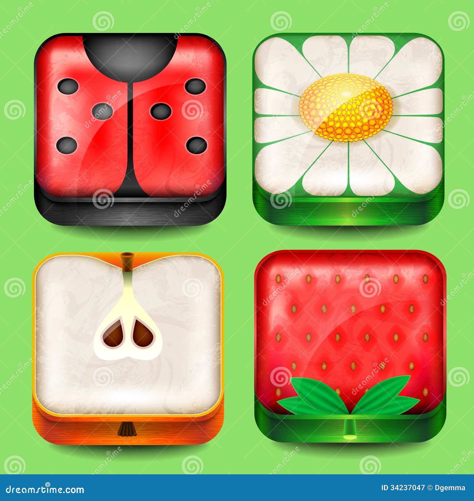 Uppsättning Av Knappar Och Symboler Vektor Illustrationer ...