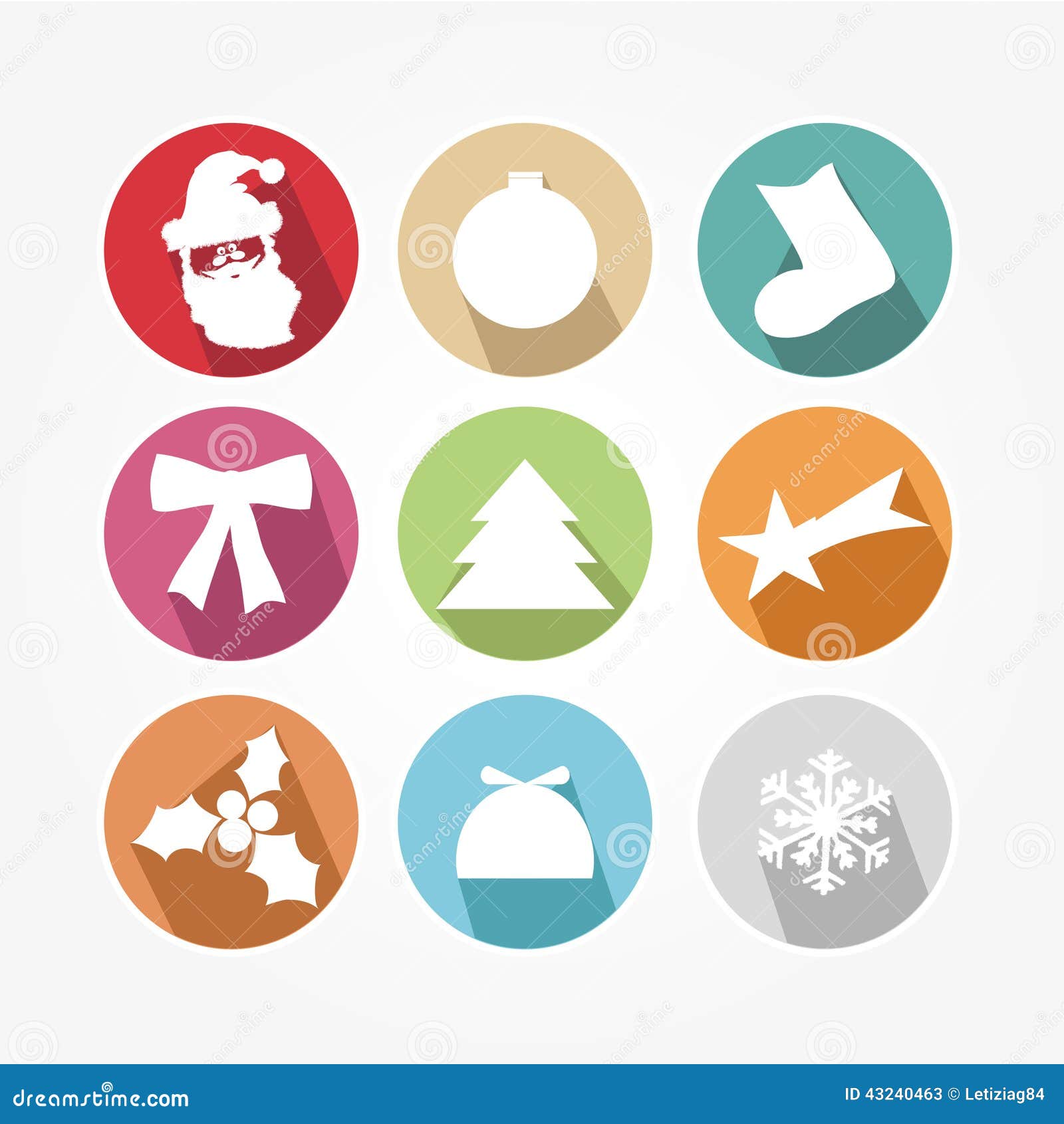 Uppsättning Av Symboler - Jul Stock Illustrationer - Illustration av ...