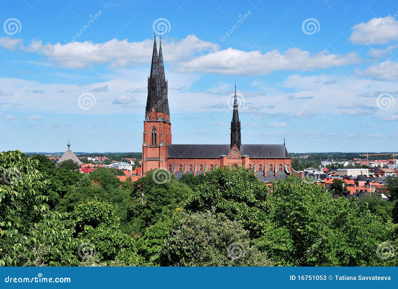 Uppsala Cathedral stock image. Image of style, cathedral - 16751053