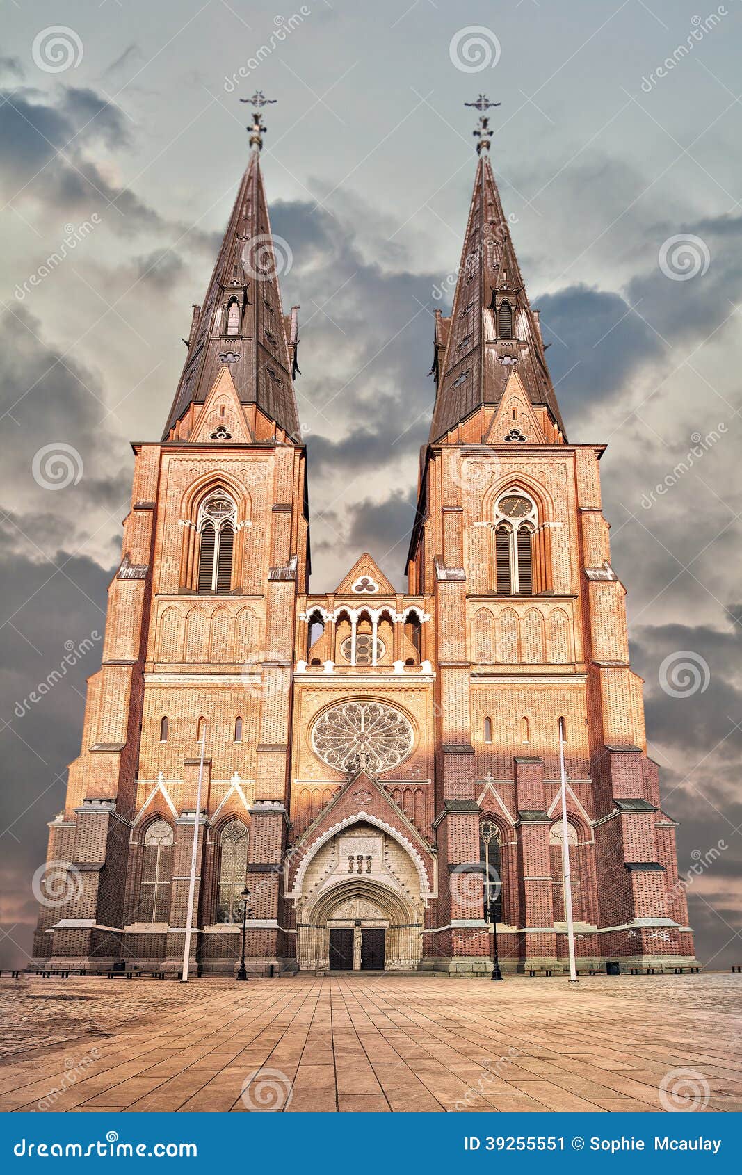 Uppsala Cathedral stock image. Image of culture, destination - 39255551