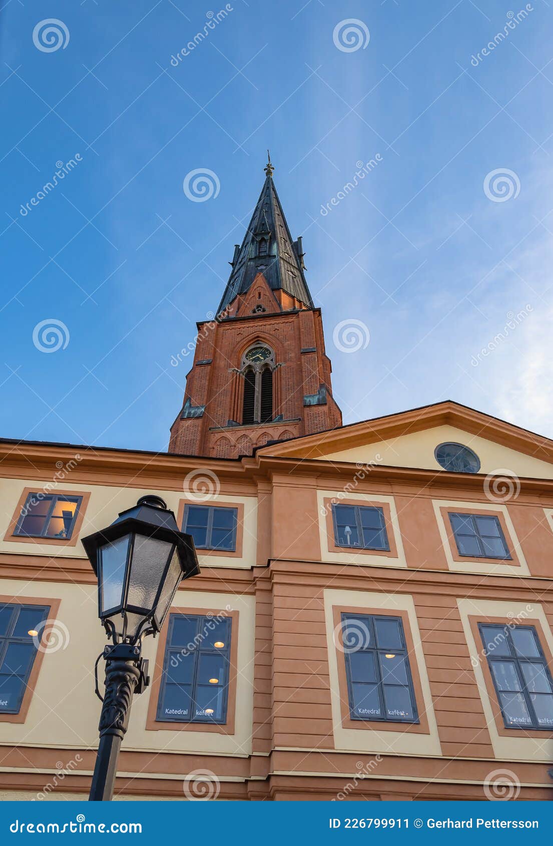 Uppsala Cathedral with the Old Part of Uppsala Editorial Photo - Image ...