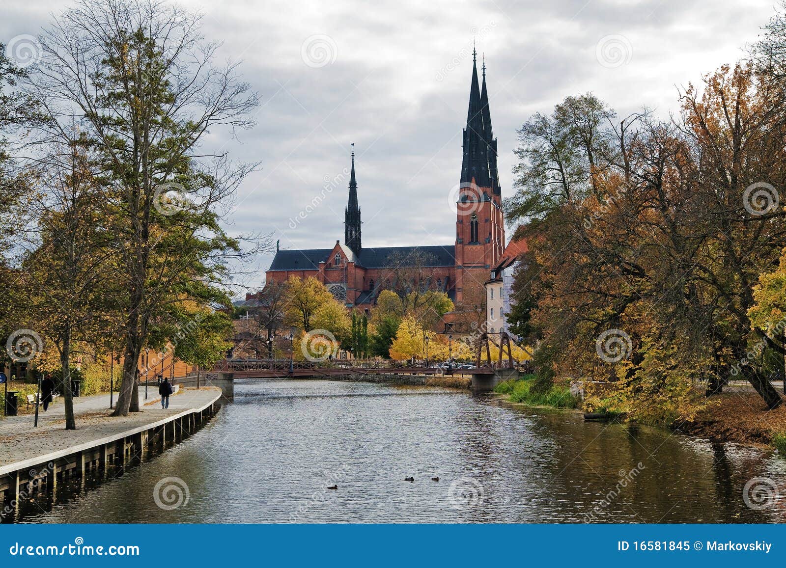 Uppsala Cathedral, Sweden stock image. Image of iron - 16581845