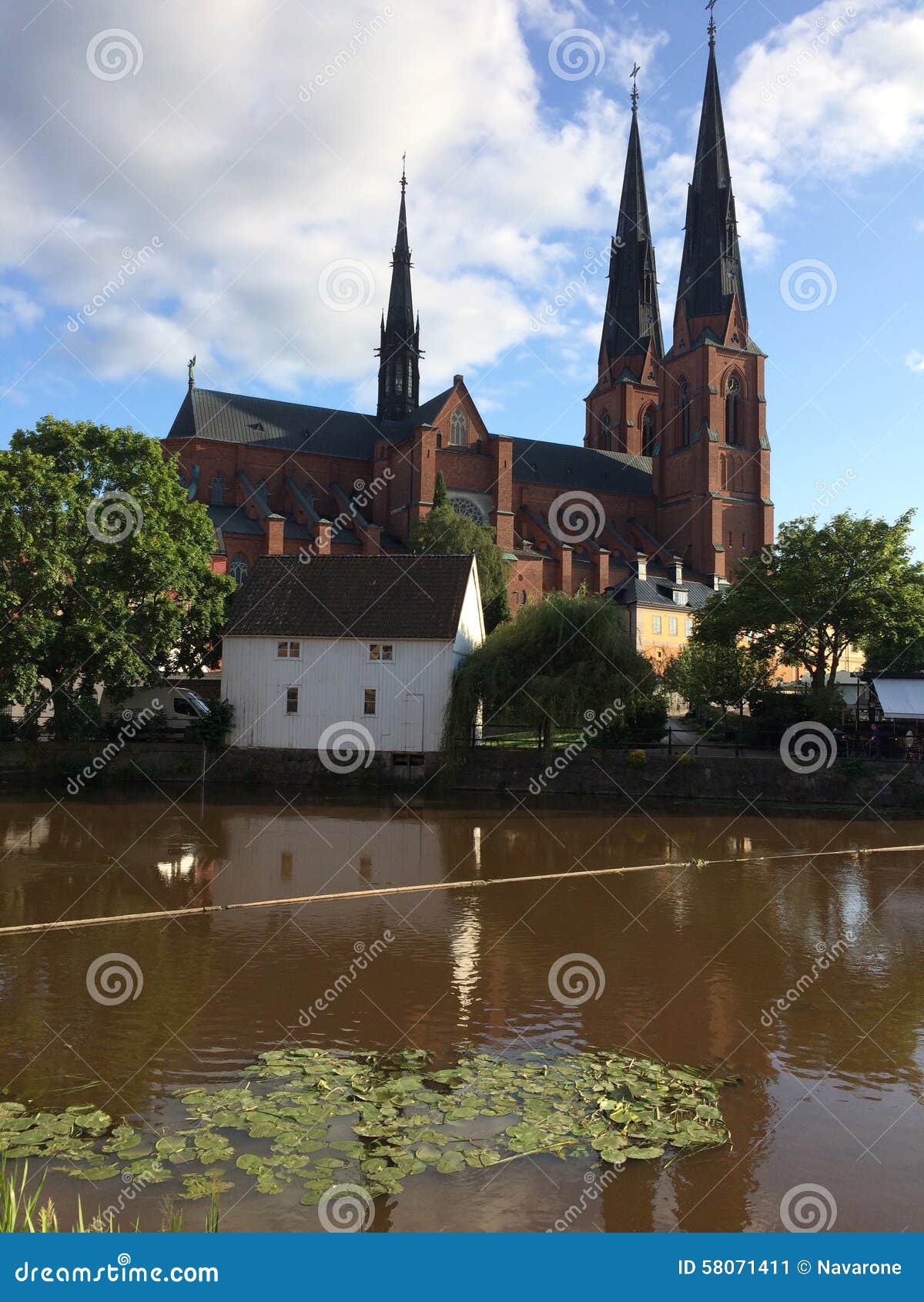 Uppsala Domkyrka stock image. Image of cathedral, abbey - 58071411