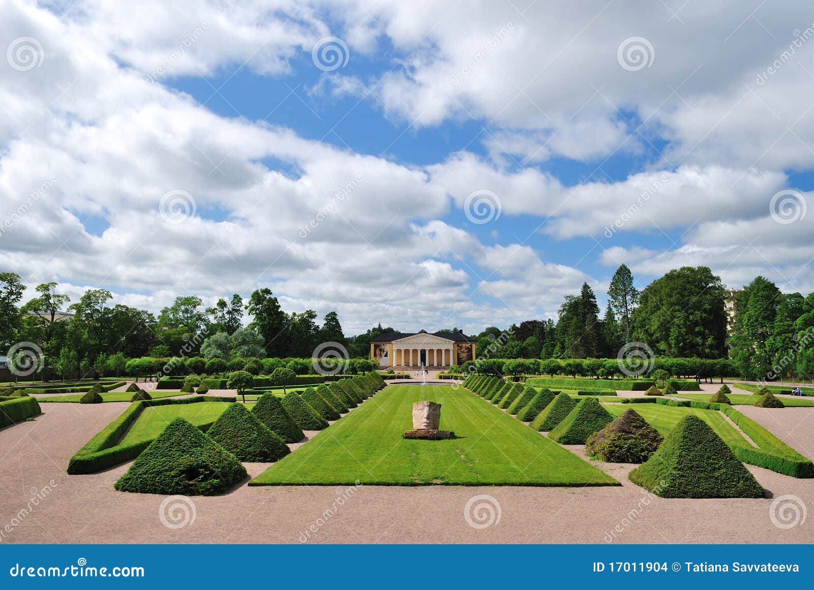 Uppsala, Sweden. Botanical Garden Stock Photo - Image of clouds, park ...