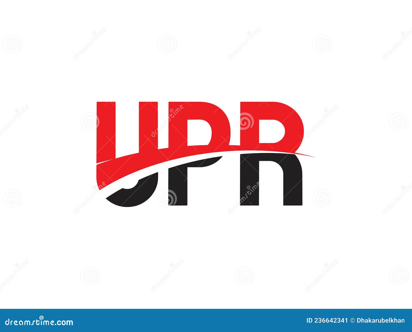 UPRLetter Initial Logo Design Vector Illustration Stock Vector ...