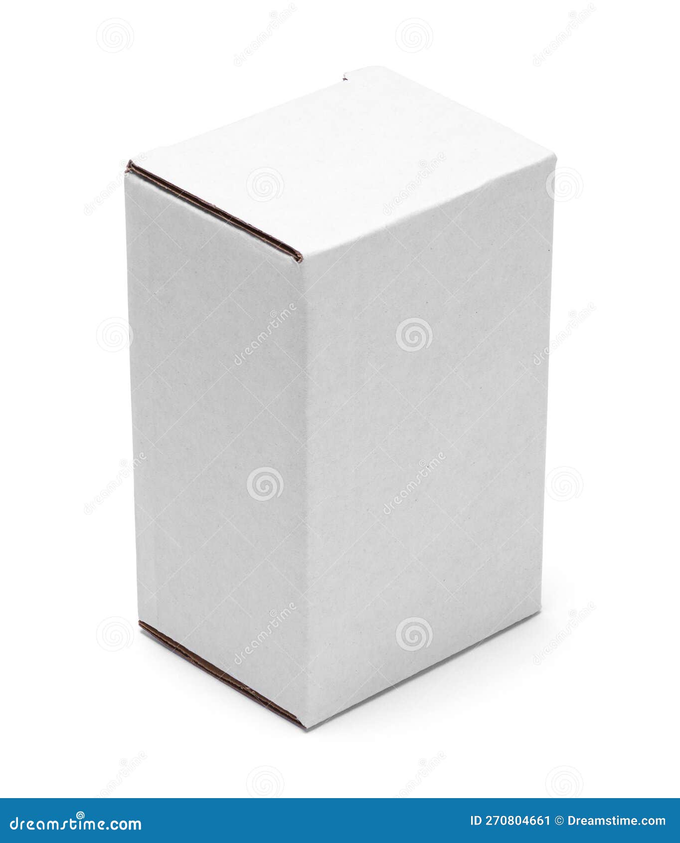 Upright Rectangle Box stock image. Image of white, cardboard - 270804661