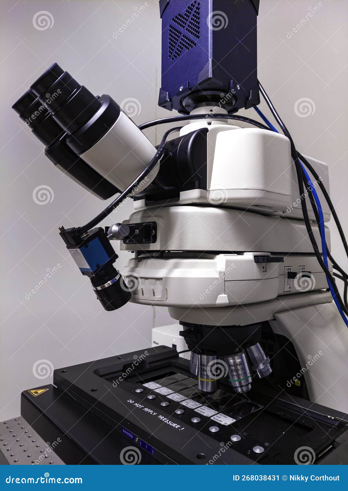 Upright Research Microsocpe for Slide Scanning Stock Image - Image of ...