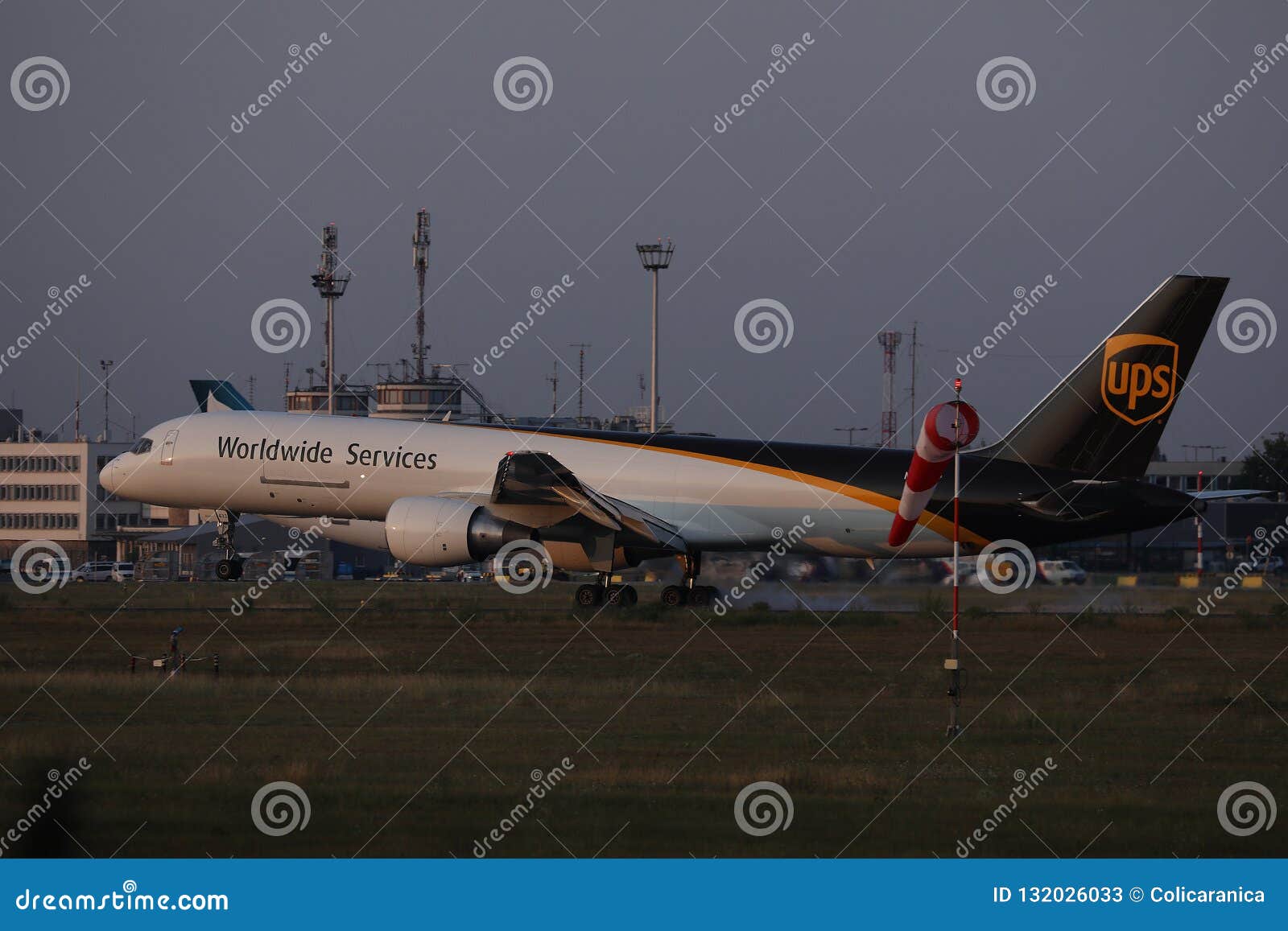 UPS Airlines Taking Off from Airport Editorial Stock Photo - Image of ...