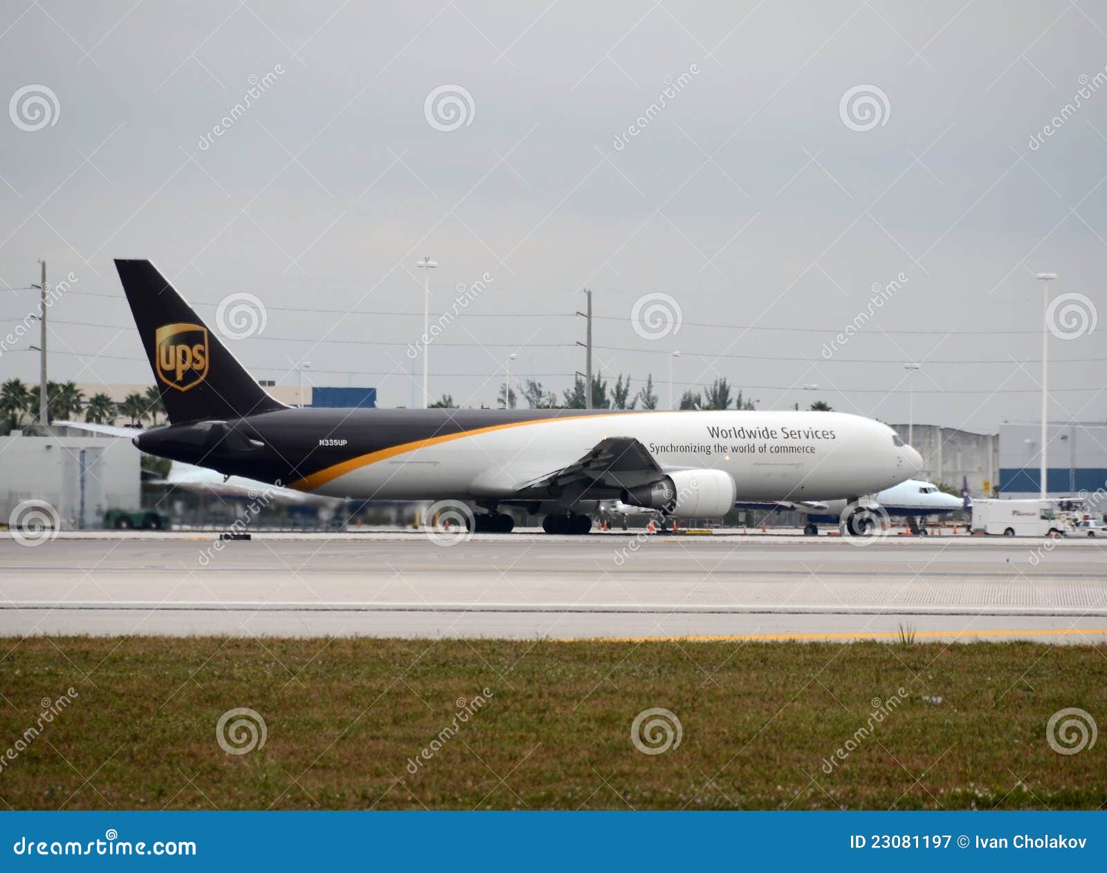 UPS cargo jet editorial photography. Image of plane, logistical - 23081197