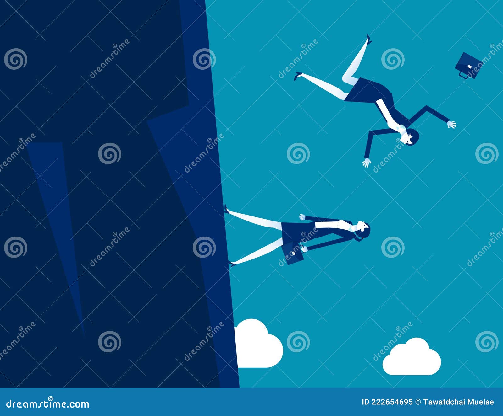 The Ups and Downs are the Cycle of Business in the World Stock Vector ...