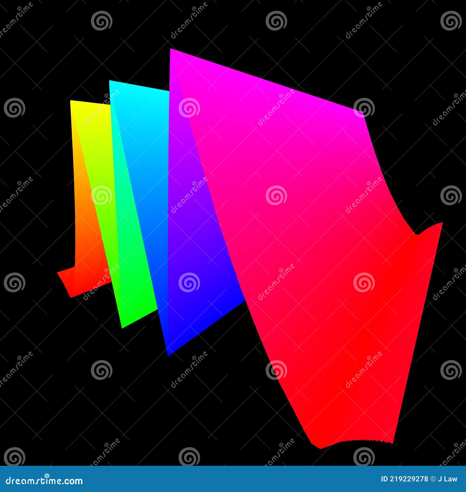Ups and Downs in Full Spectrum Bright Colours Stock Illustration ...