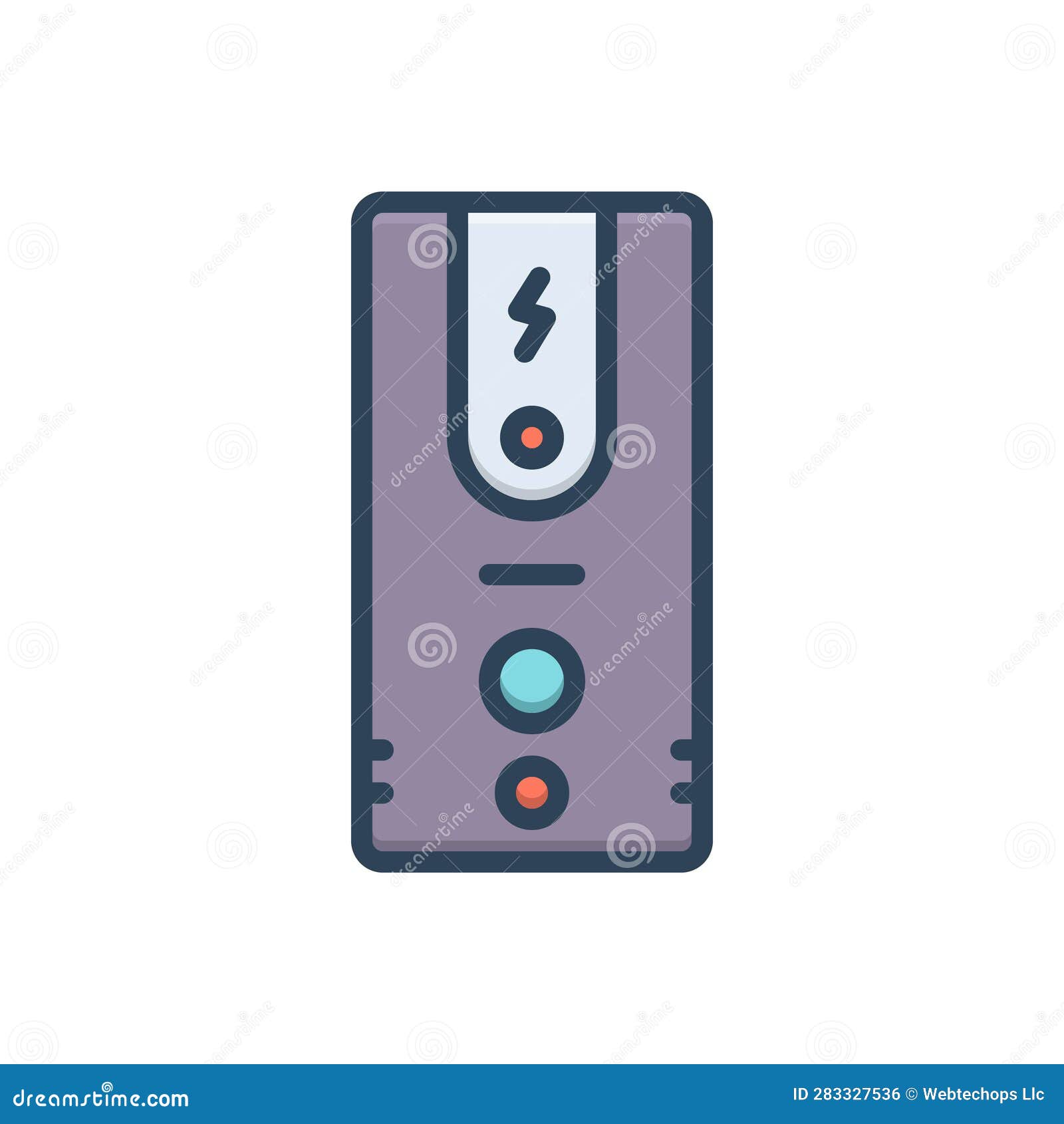 Color Illustration Icon for Ups, Digital and Power Stock Illustration ...