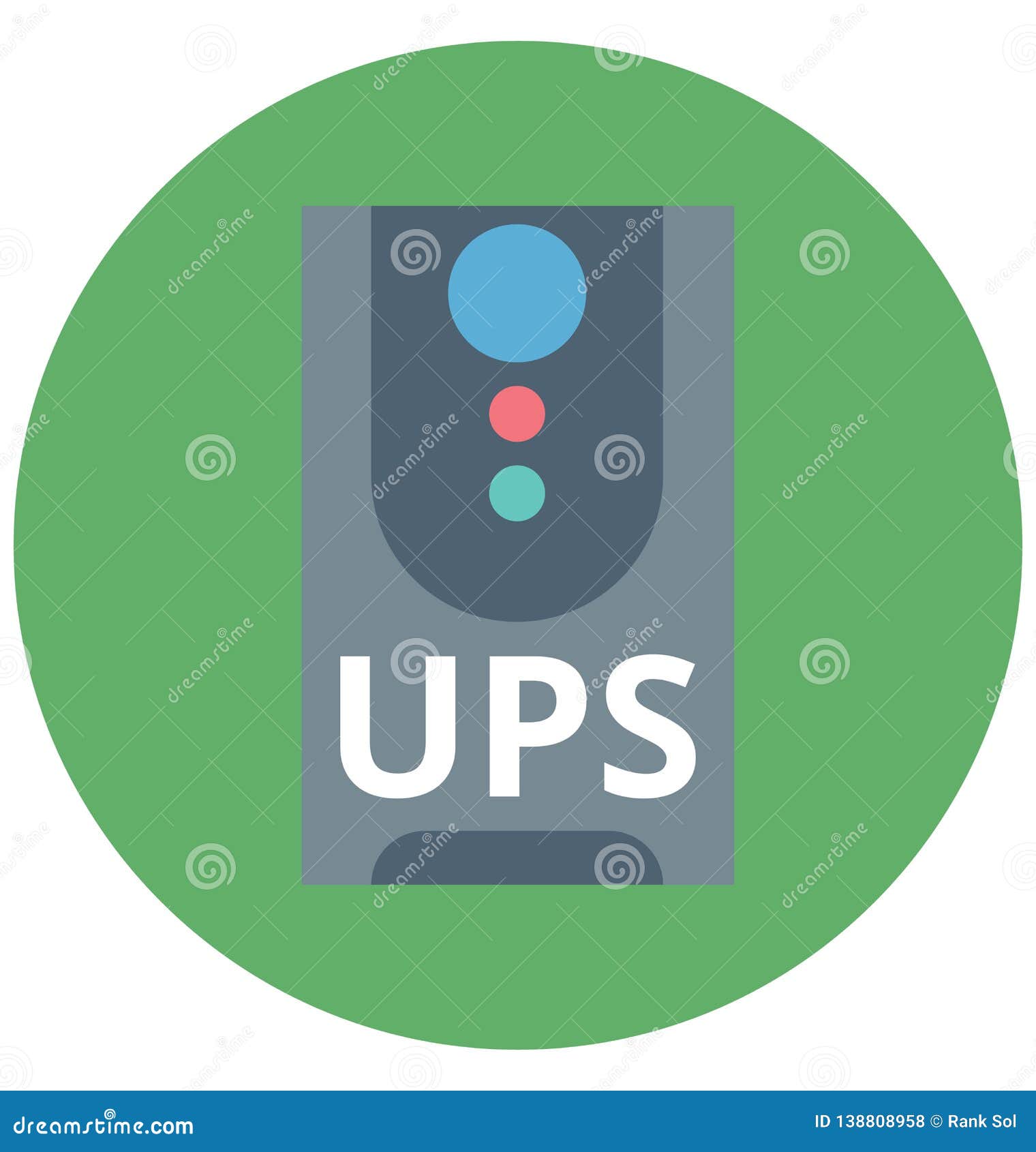 UPS Isolated Color Vector Icon that Can Be Easily Modified or Edit ...