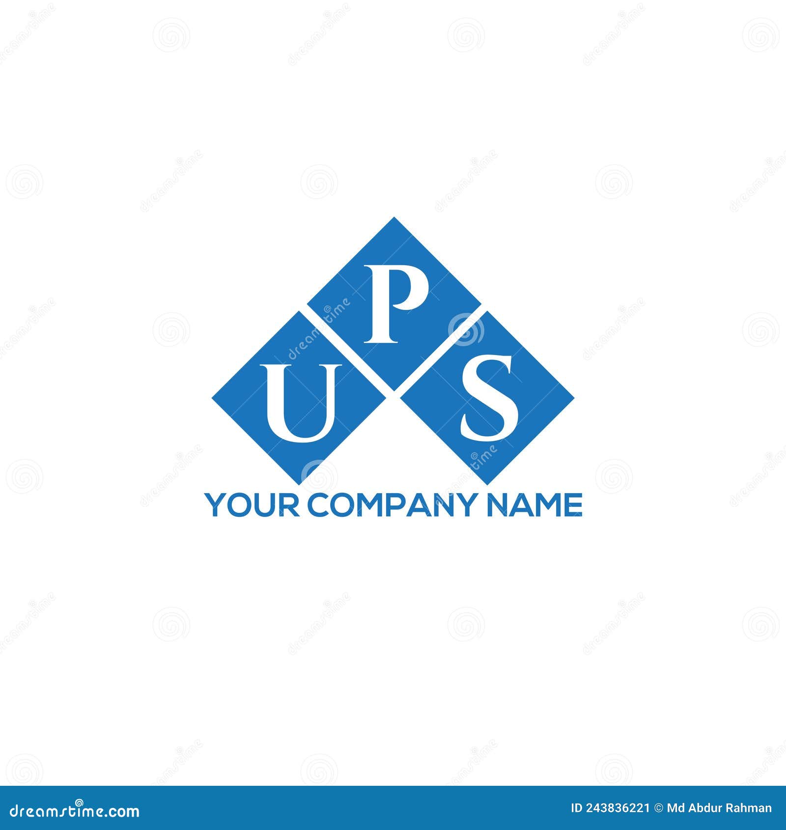 UPS Letter Logo Design on White Background. UPS Creative Initials ...