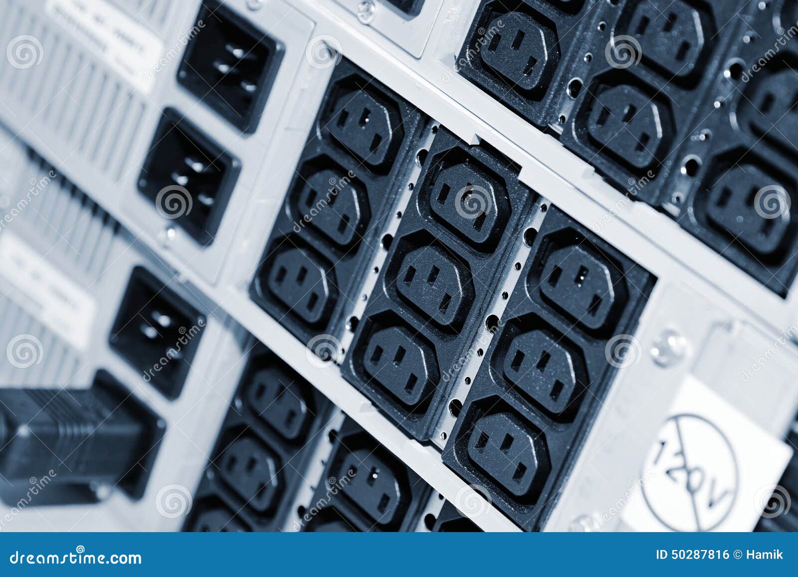 UPS power sockets stock photo. Image of electric, computer - 50287816