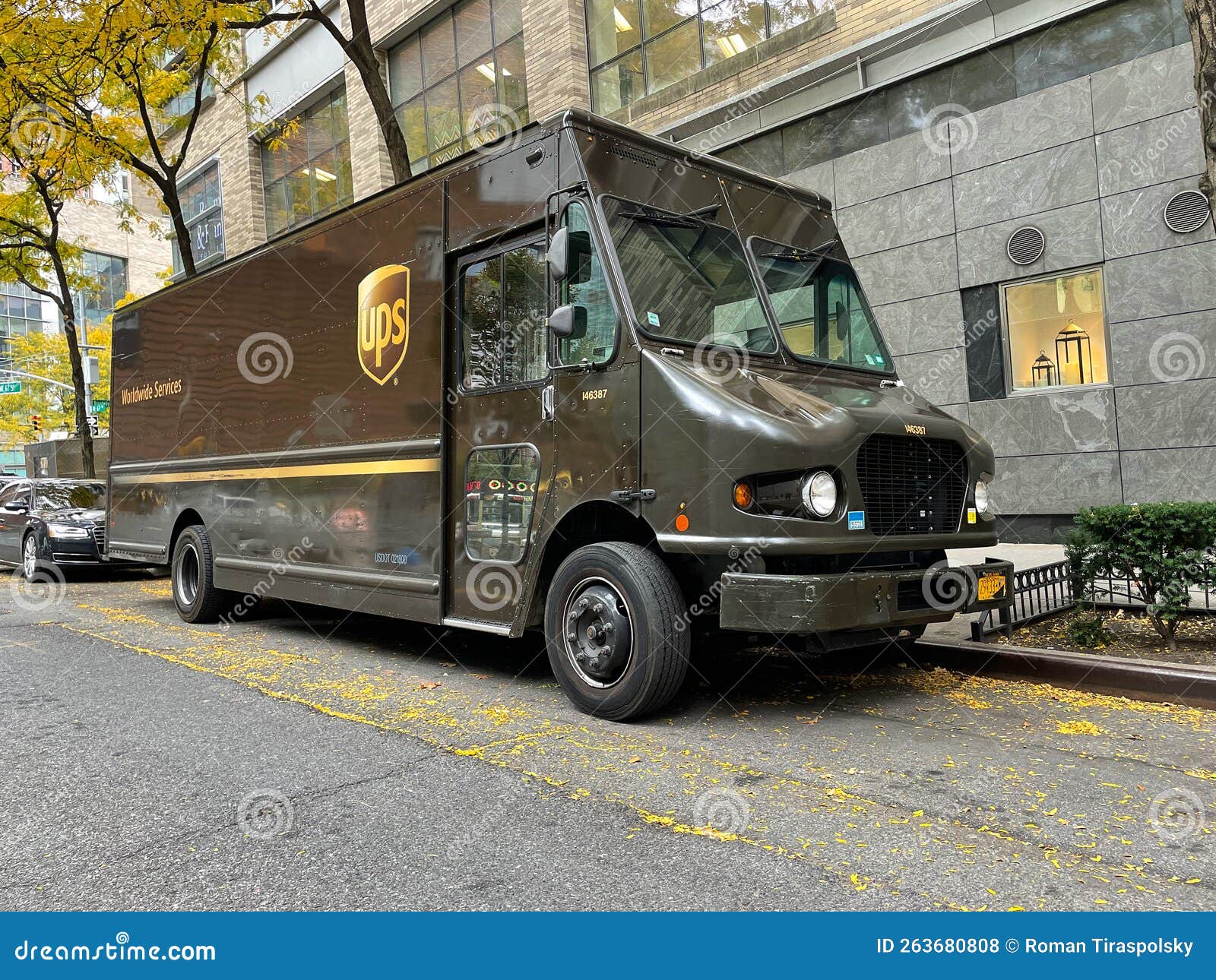 UPS truck editorial stock photo. Image of service, truck - 263680808