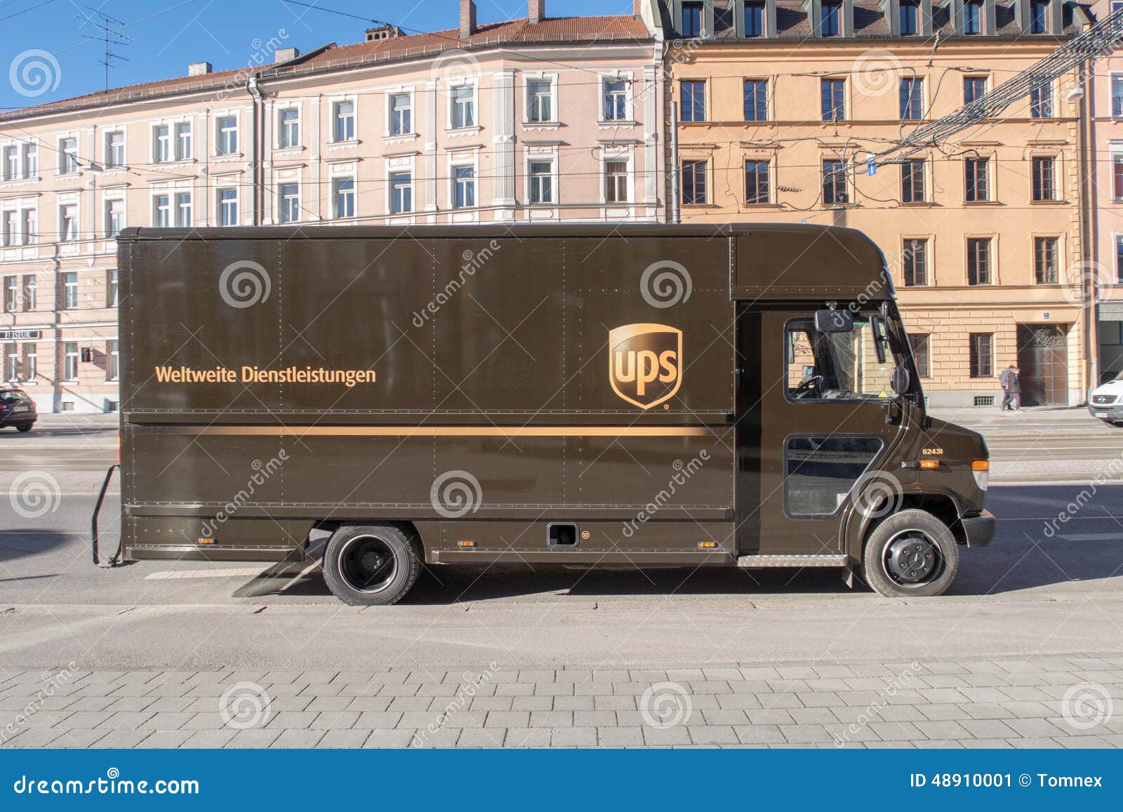 UPS editorial photo. Image of truck, space, copy, germany - 48910001