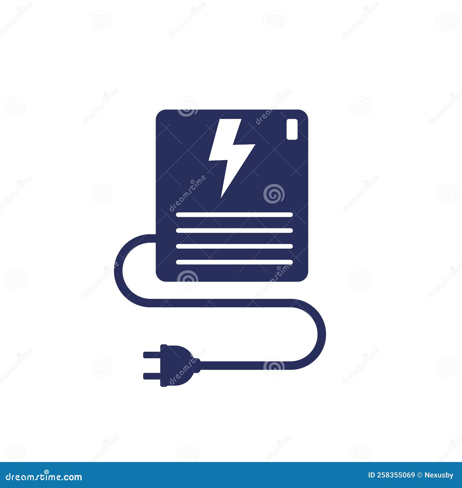 UPS, Uninterruptible Power Supply Icon on White Stock Vector ...