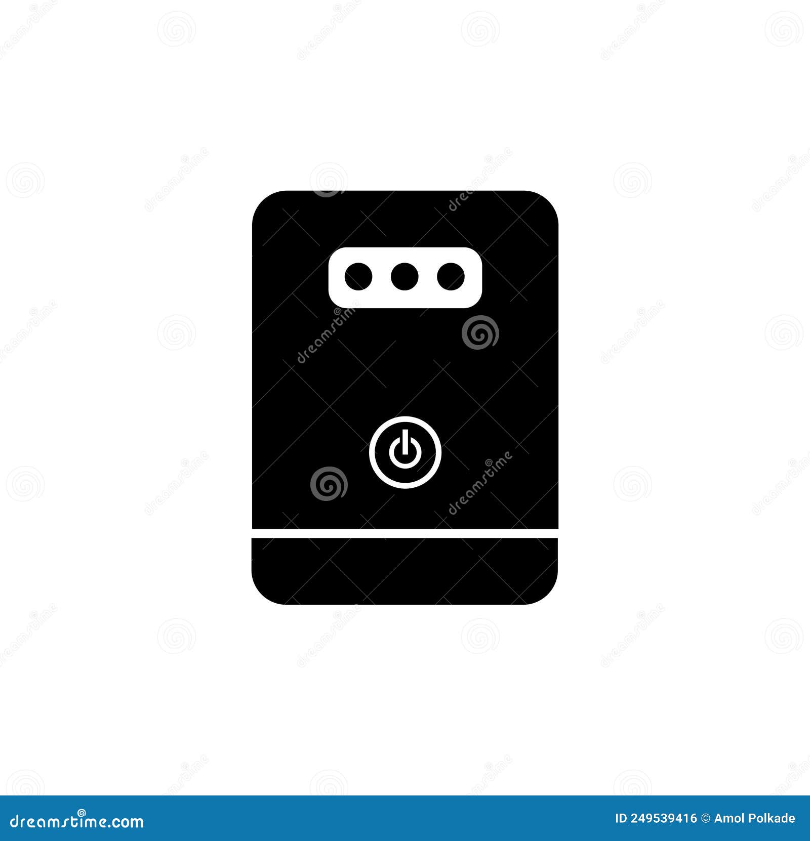 UPS Vector Icon. Ups Monogram Stock Vector - Illustration of individual ...