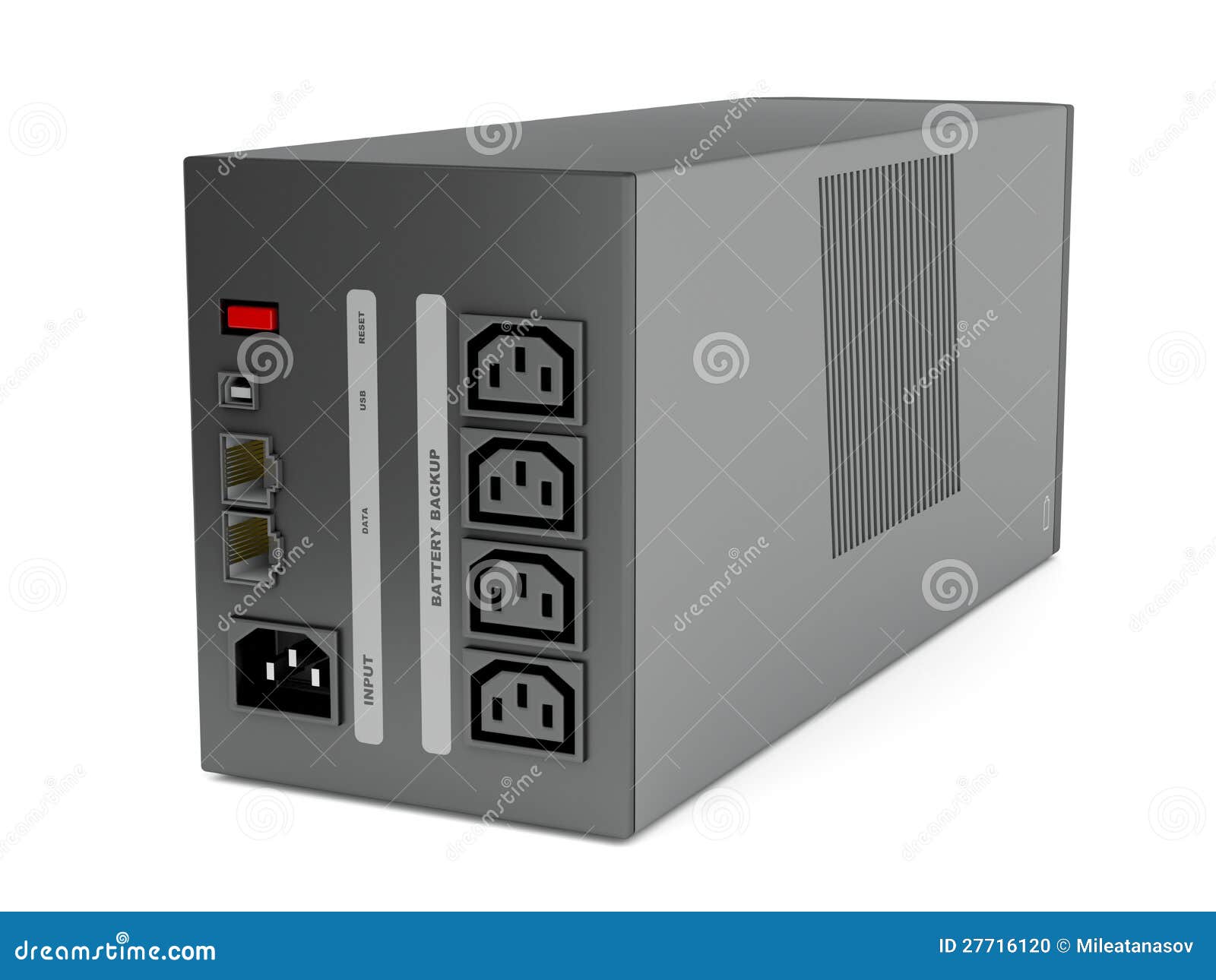 UPS on white background stock illustration. Illustration of generator ...