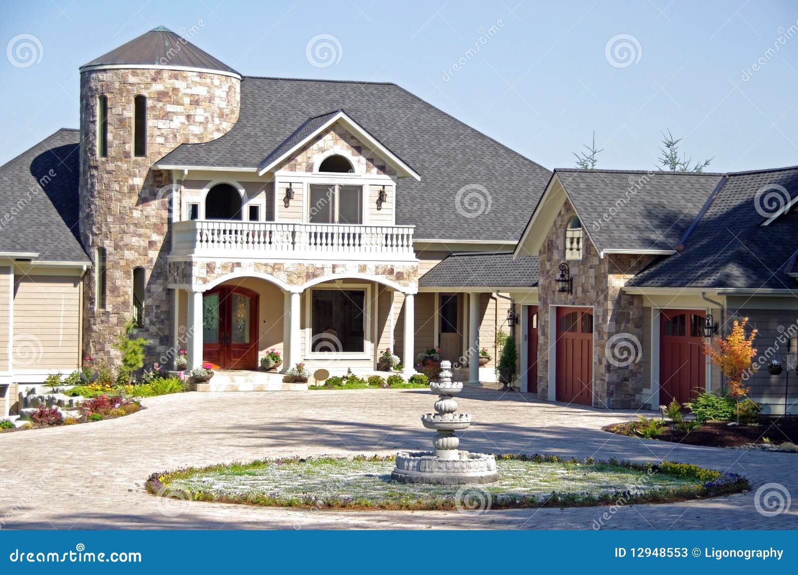 Upscale Luxury Home stock image. Image of estate, castle - 12948553