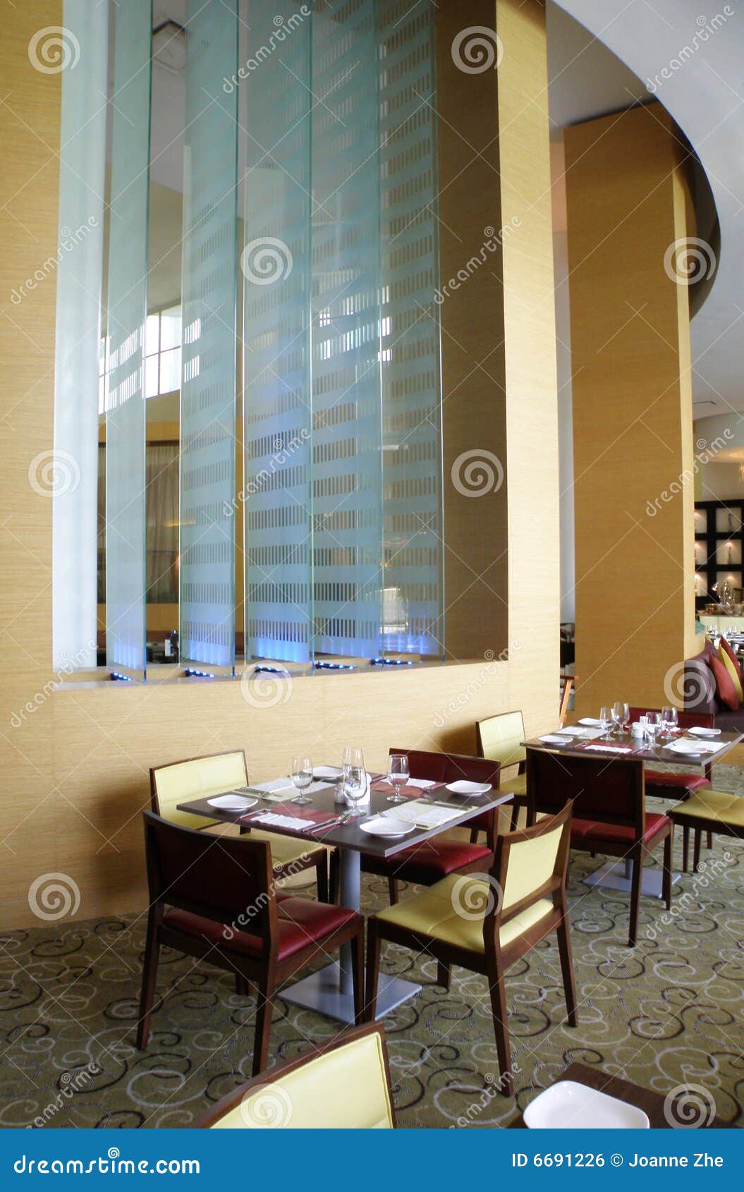 Upscale restaurant setting stock photo. Image of floor - 6691226