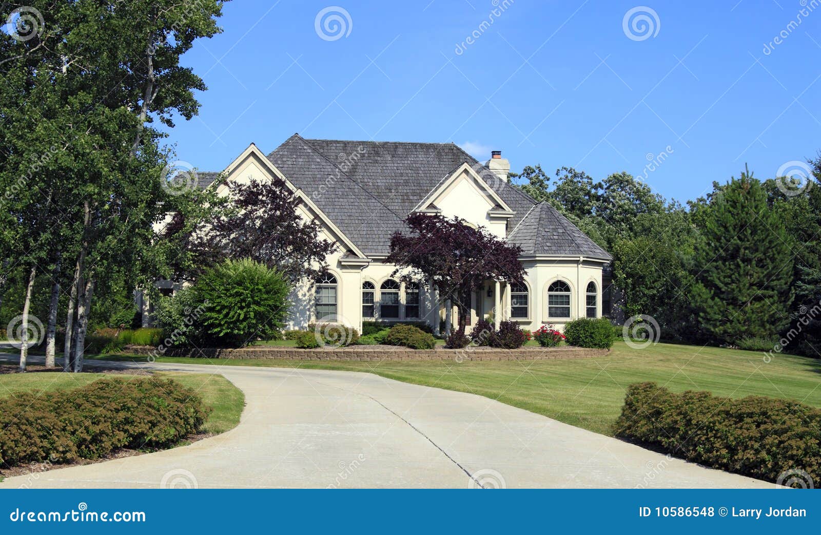 Upscale Rural Estate stock photo. Image of spacious, american - 10586548